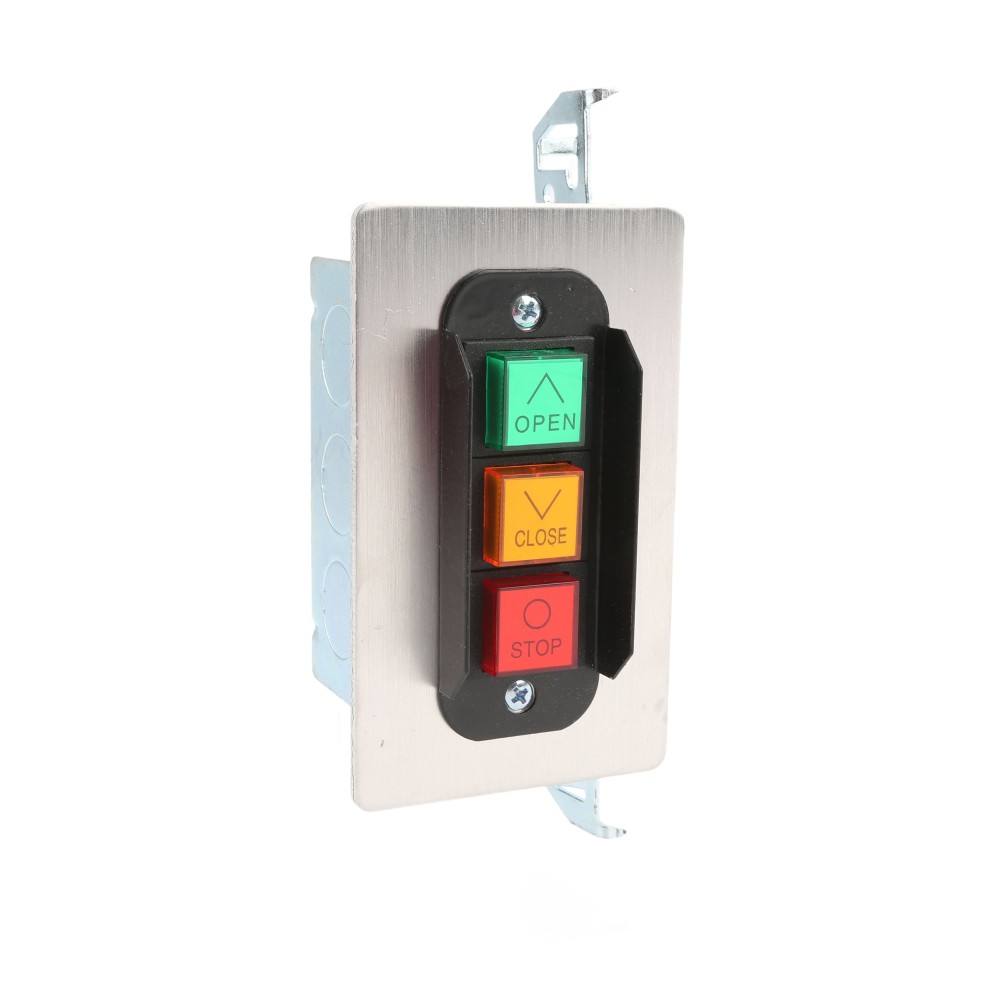 Interior Three Button Control Station Flush Mount (Open / Close / Stop ...
