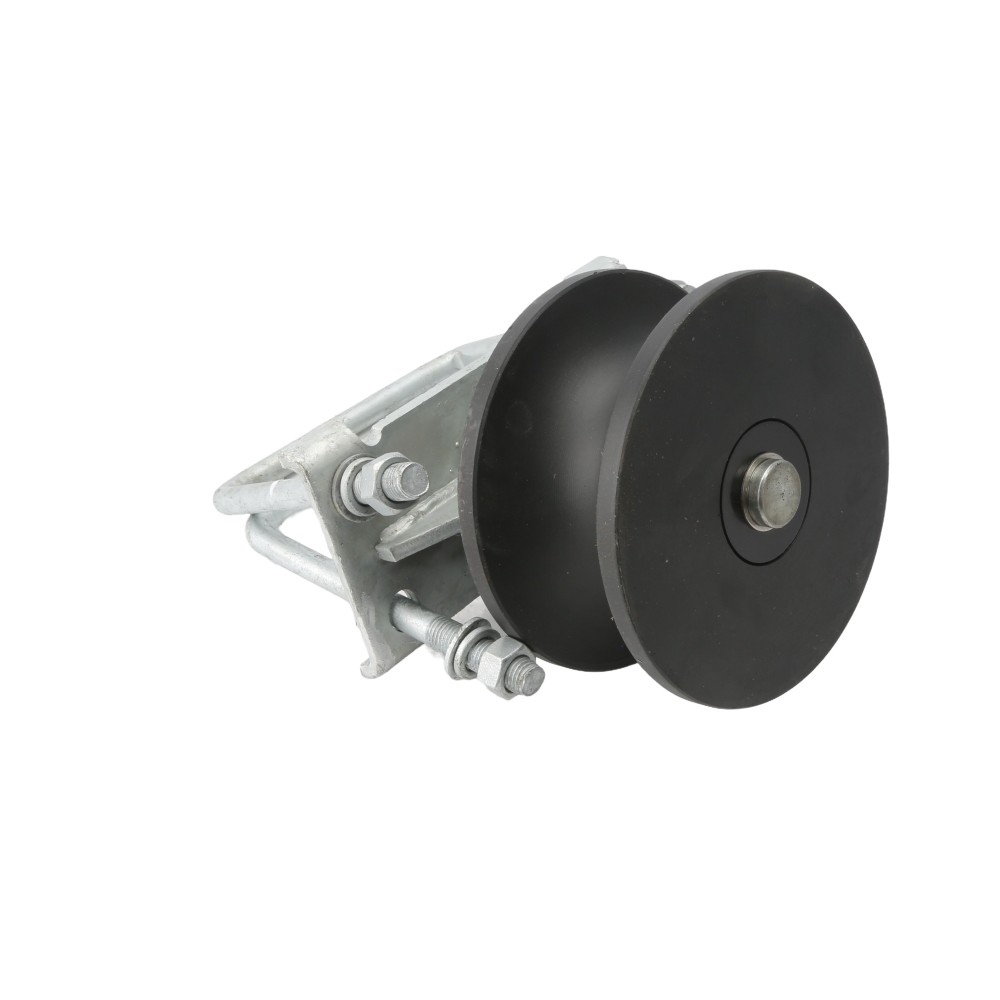 6" Square Post x 2 1/2" Round Gate Frame Nylon Cantilever Roller for ...