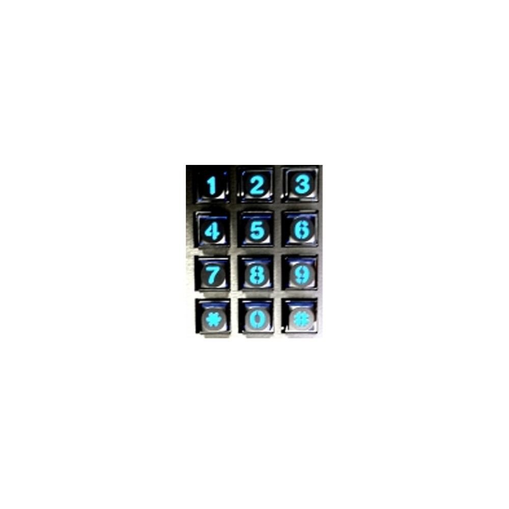 SES Blue Lighted Keypad With Cable & Gasket - OPTKBLKEYPAD - Gate ...