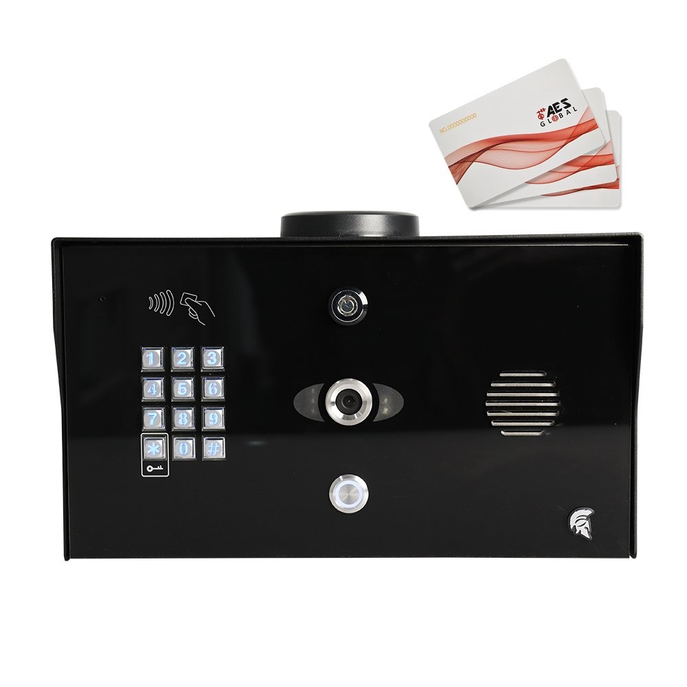 AES Praetorian IP Video Intercom Pedestal w/ Keypad & Prox (US & Canada ...