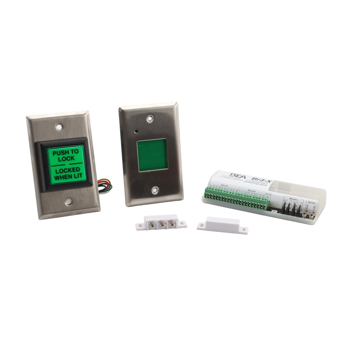 BEA Restroom Kit with Push Button, LED Sounder, Actuator, & Sign ...