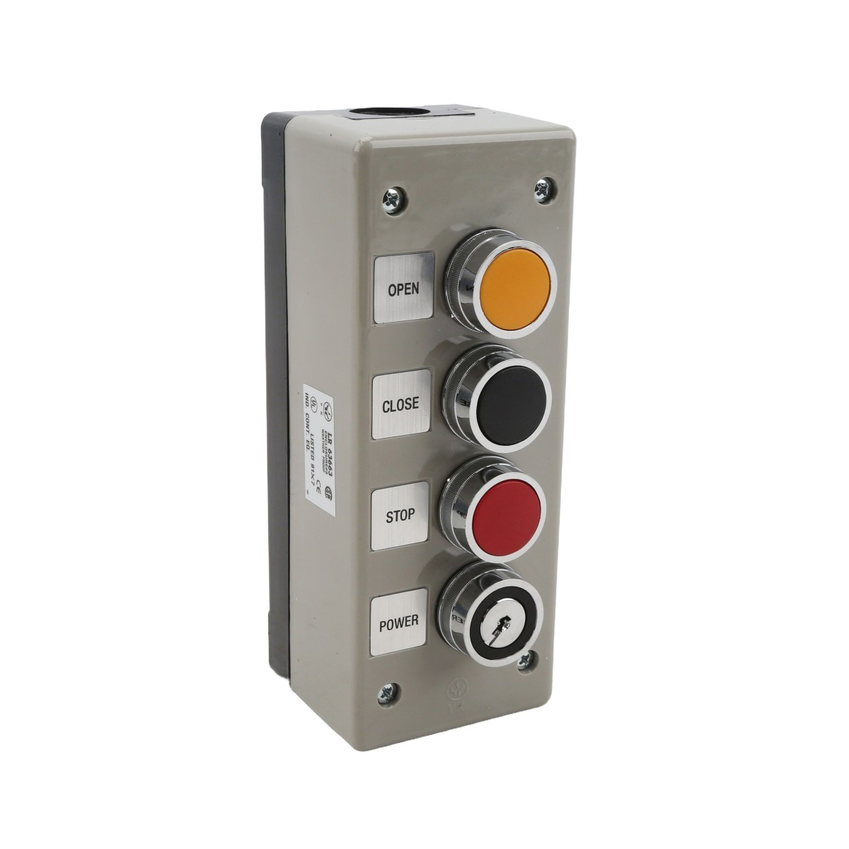 NEMA 4 Three Button Exterior Control Station Surface Mount (Open ...