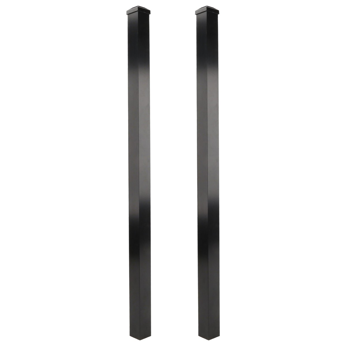 Gate Opener Photo Eye Mounting Post Pair - Pad Mount Aluminum Black (28 ...