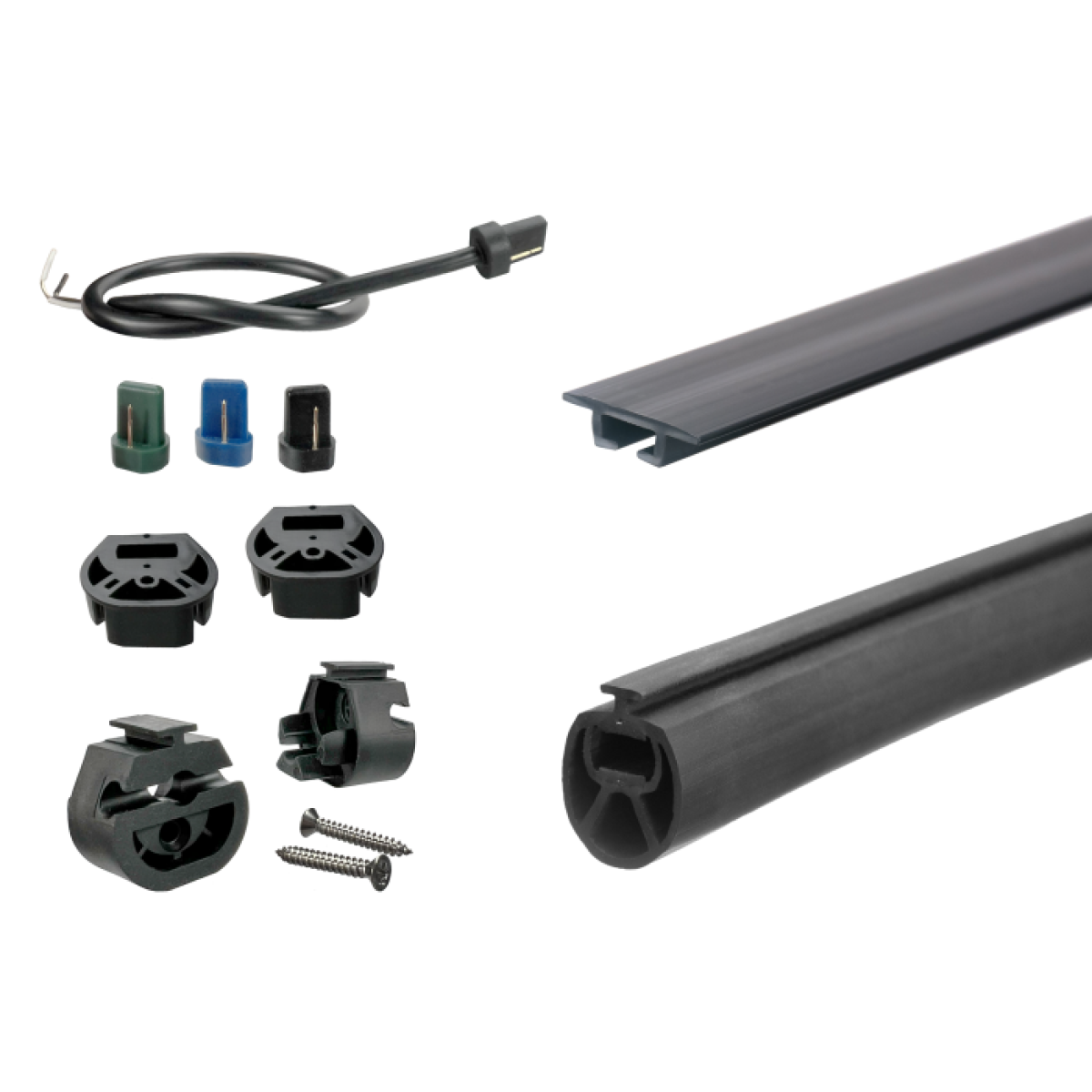 Miller Edge Control Panel with Black 5-ft. Extrusion & Channel - CPT210 ...