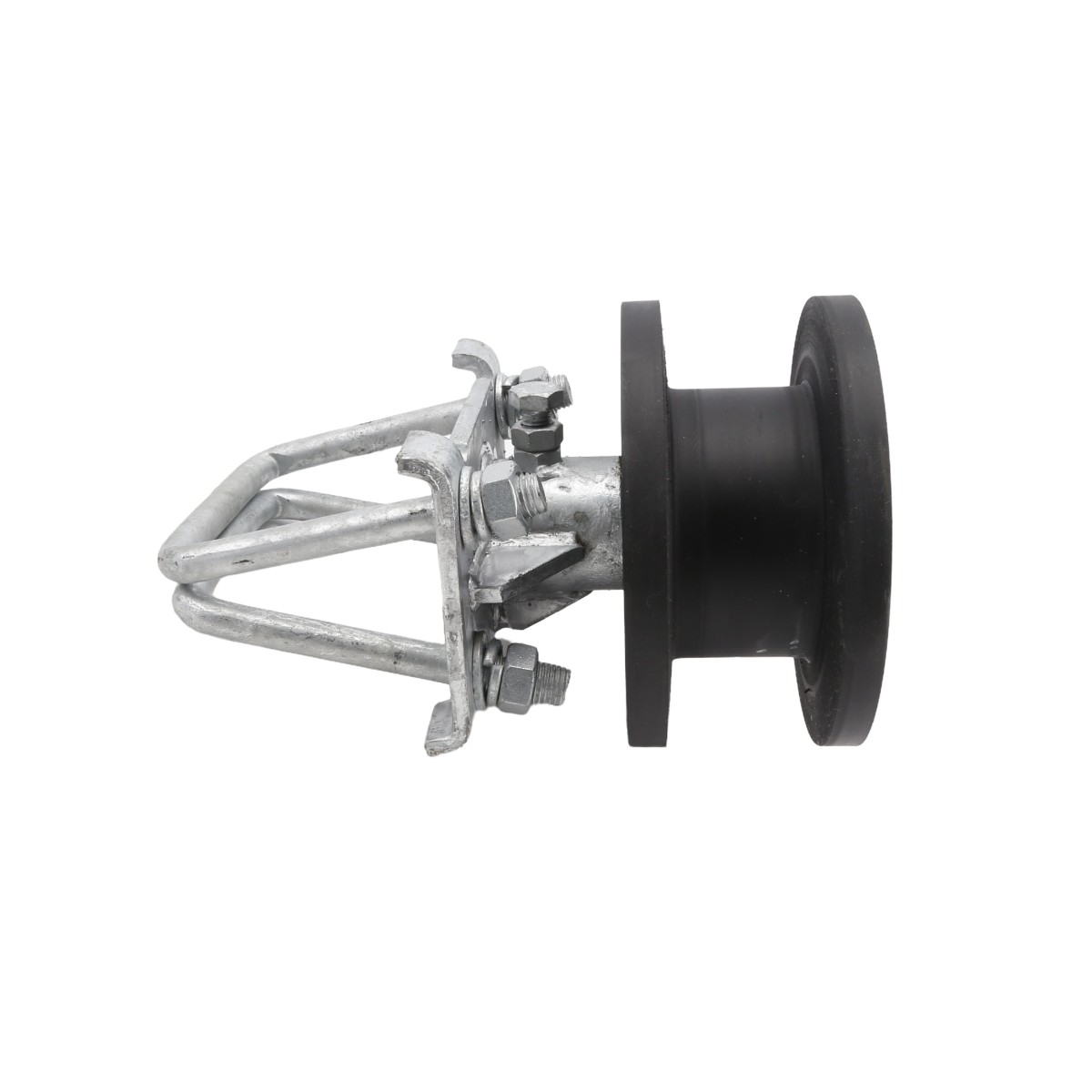 4" Square Post x 2" Square Gate Frame Nylon Cantilever Roller for ...