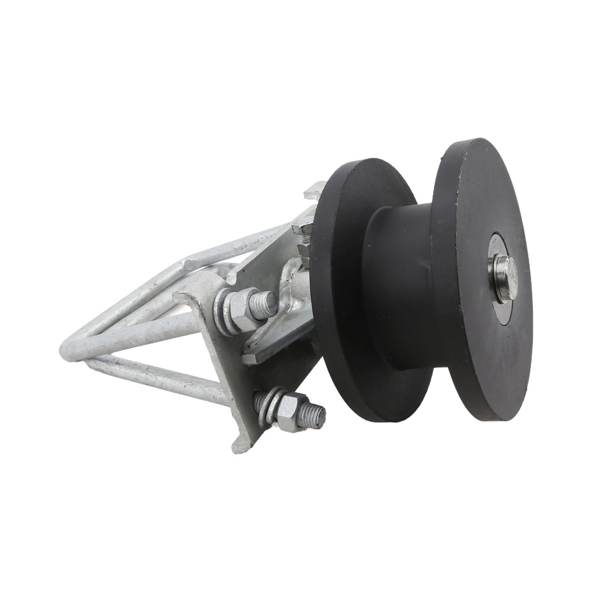 6" Square Post x 2" Square Gate Frame Nylon Cantilever Roller for ...