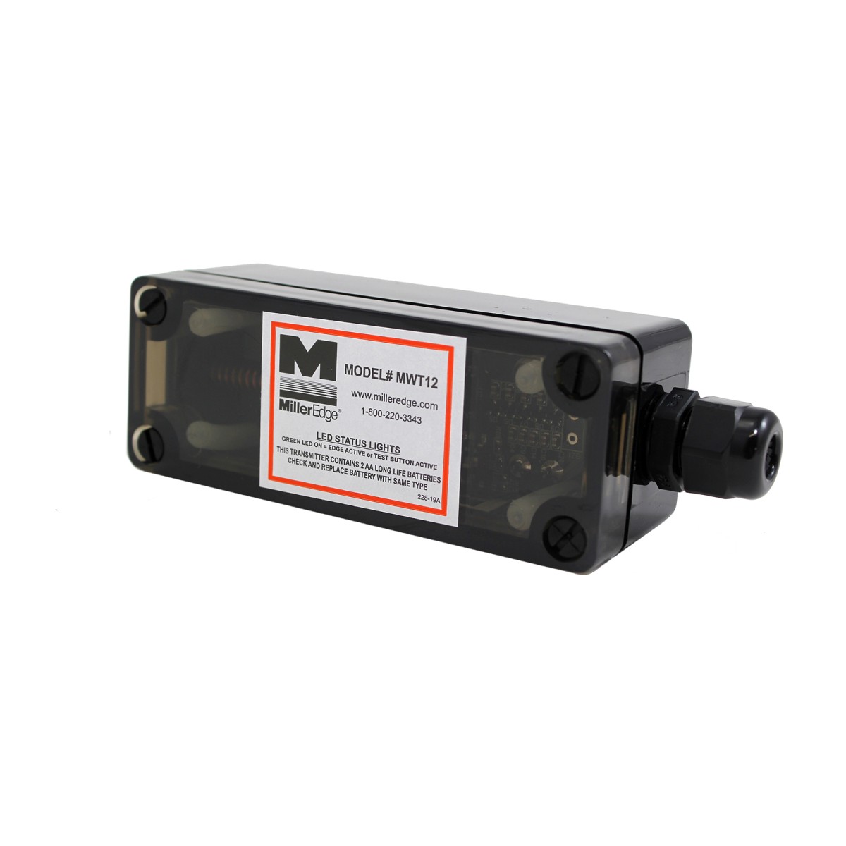 Miller Edge MWT12 Sensing Edge Transmitter - Gate Opener Safety