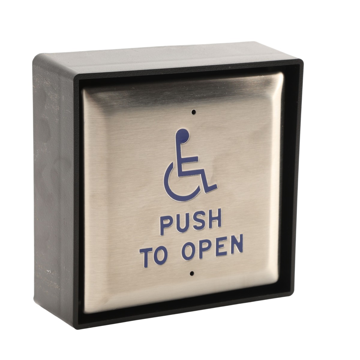 ADA 4" Square Exit Handicap Logo Push to Open Button - Stainless Steel ...