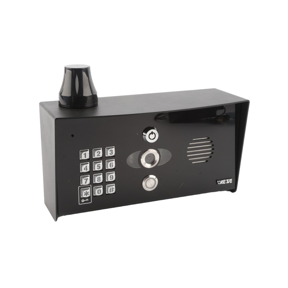 AES Praetorian Imperial 1 Button 4G Pedestal Mount Video Intercom with ...