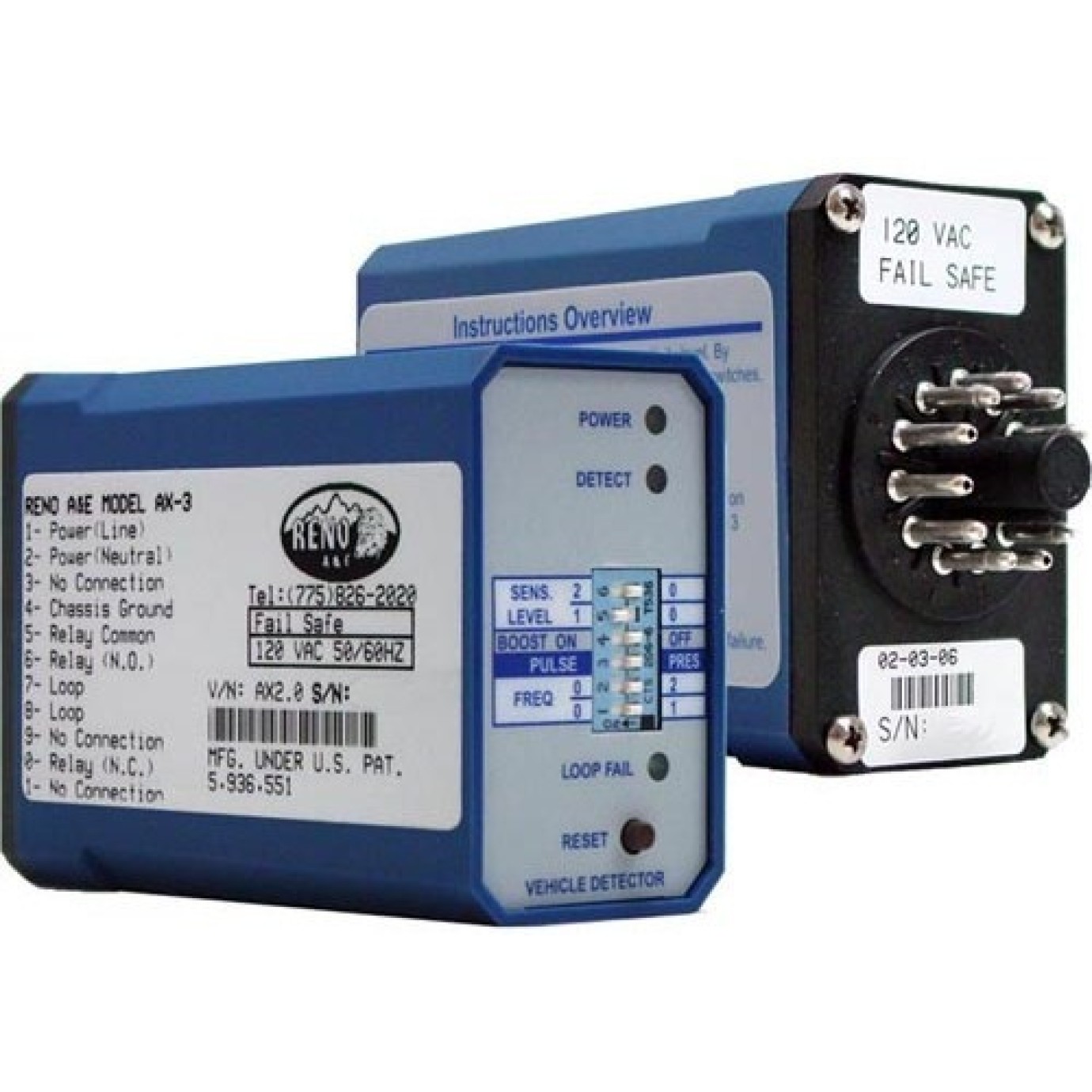 Reno A&E AX Series Single Channel Vehicle Loop Detector - Gate Opener ...