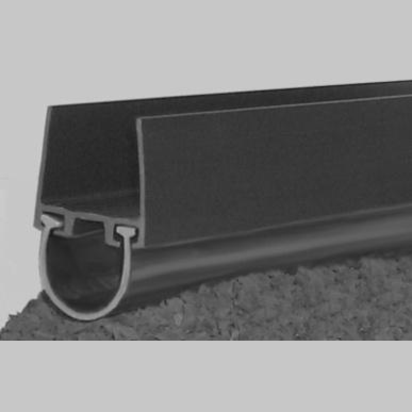 Miller Edge Bottom Loop Seal - Black - 3-1/2 in x 200 ft. Roll - LS ...