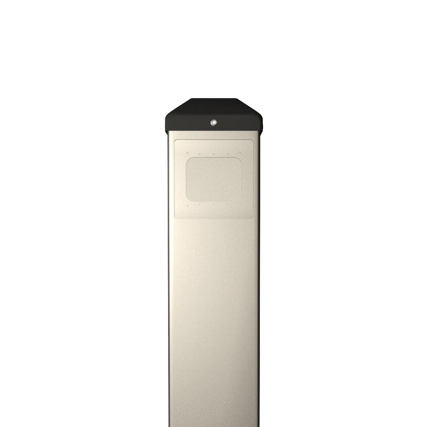 BEA 4ft Bollard for 4.5" Round or 4.75" Square Push Plates (Silver ...