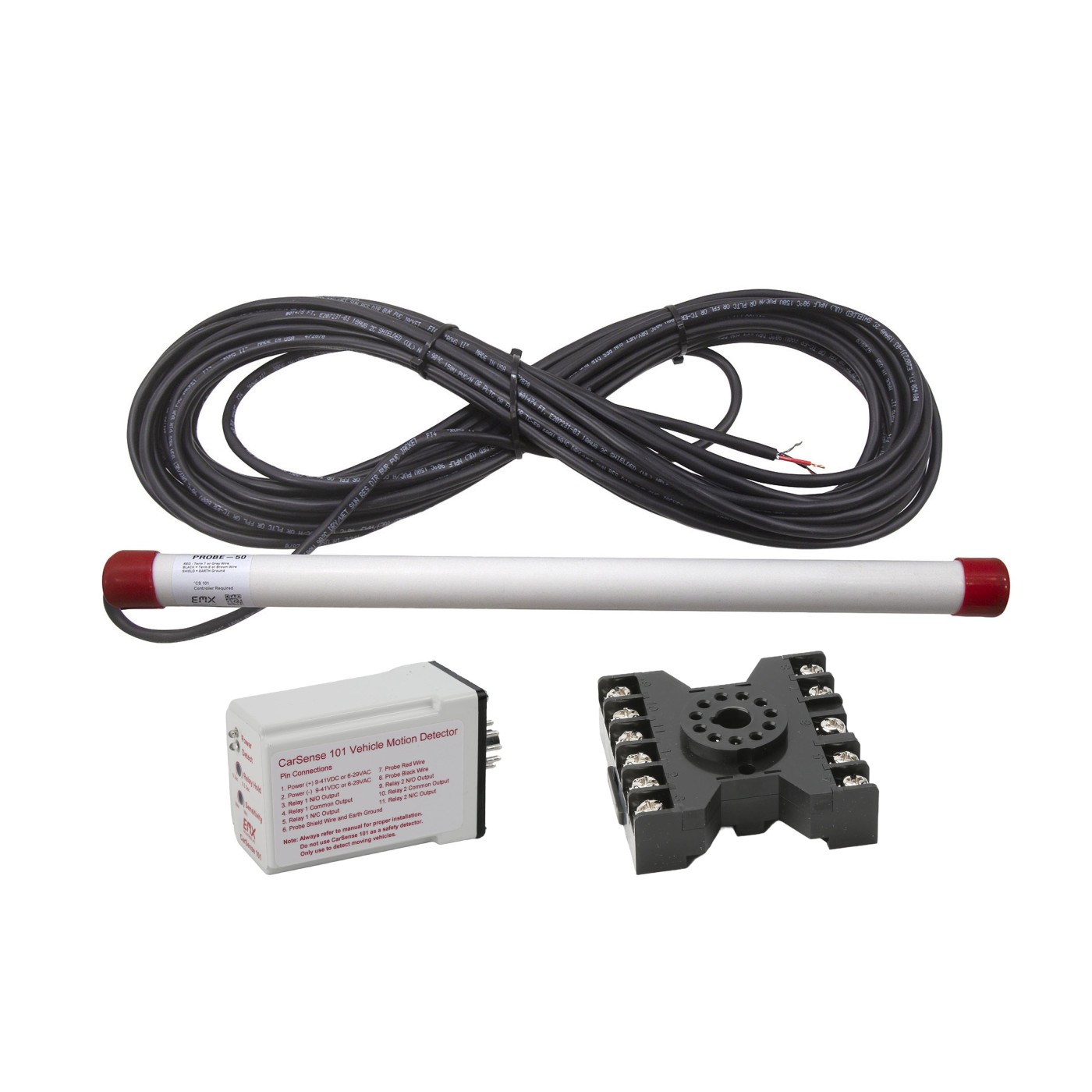 CarSense101 Full Package 3-Wire Direct Burial Vehicle Motion Detector ...