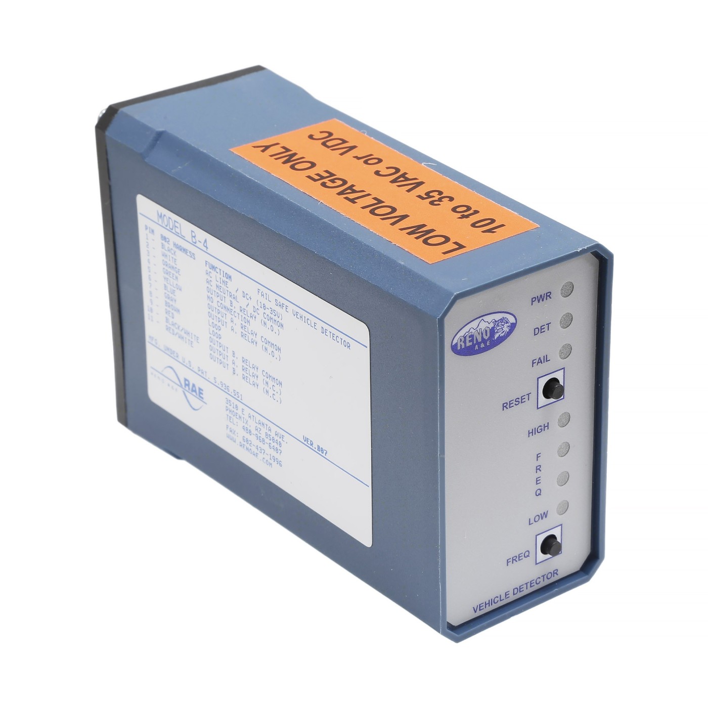 Reno A&E B Series Single Channel Vehicle Loop Detector - B-4 - 11 Pin - Gate Opener Safety