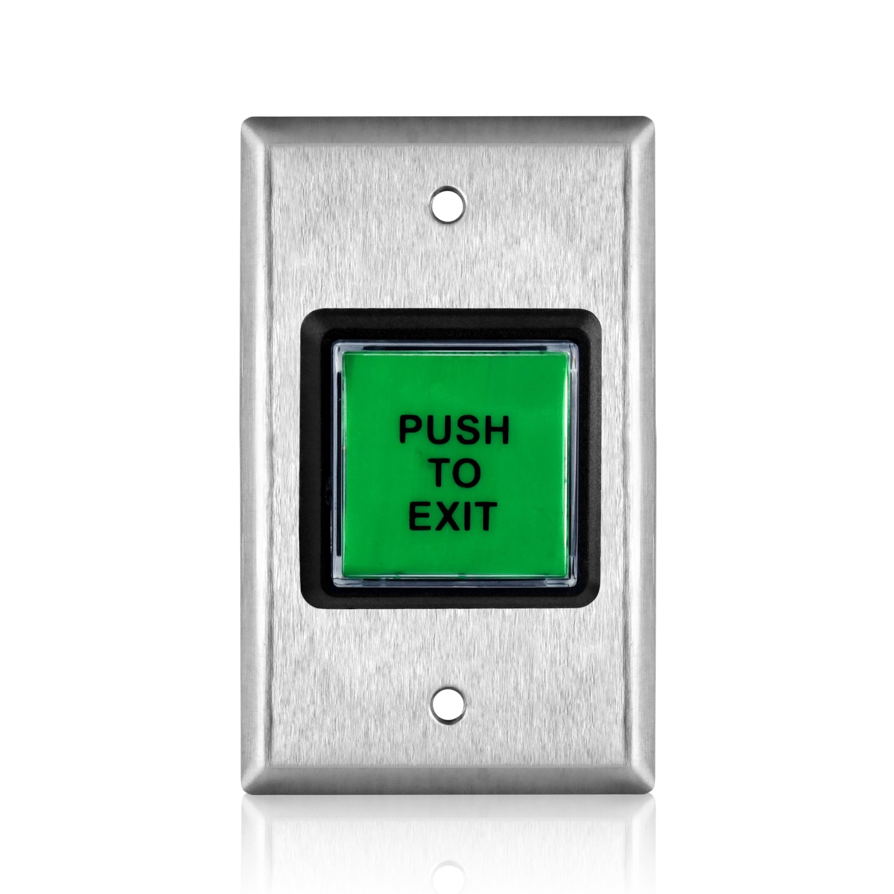 BEA Single-Gang Illuminated "Push to Exit" Button (Text Only ...