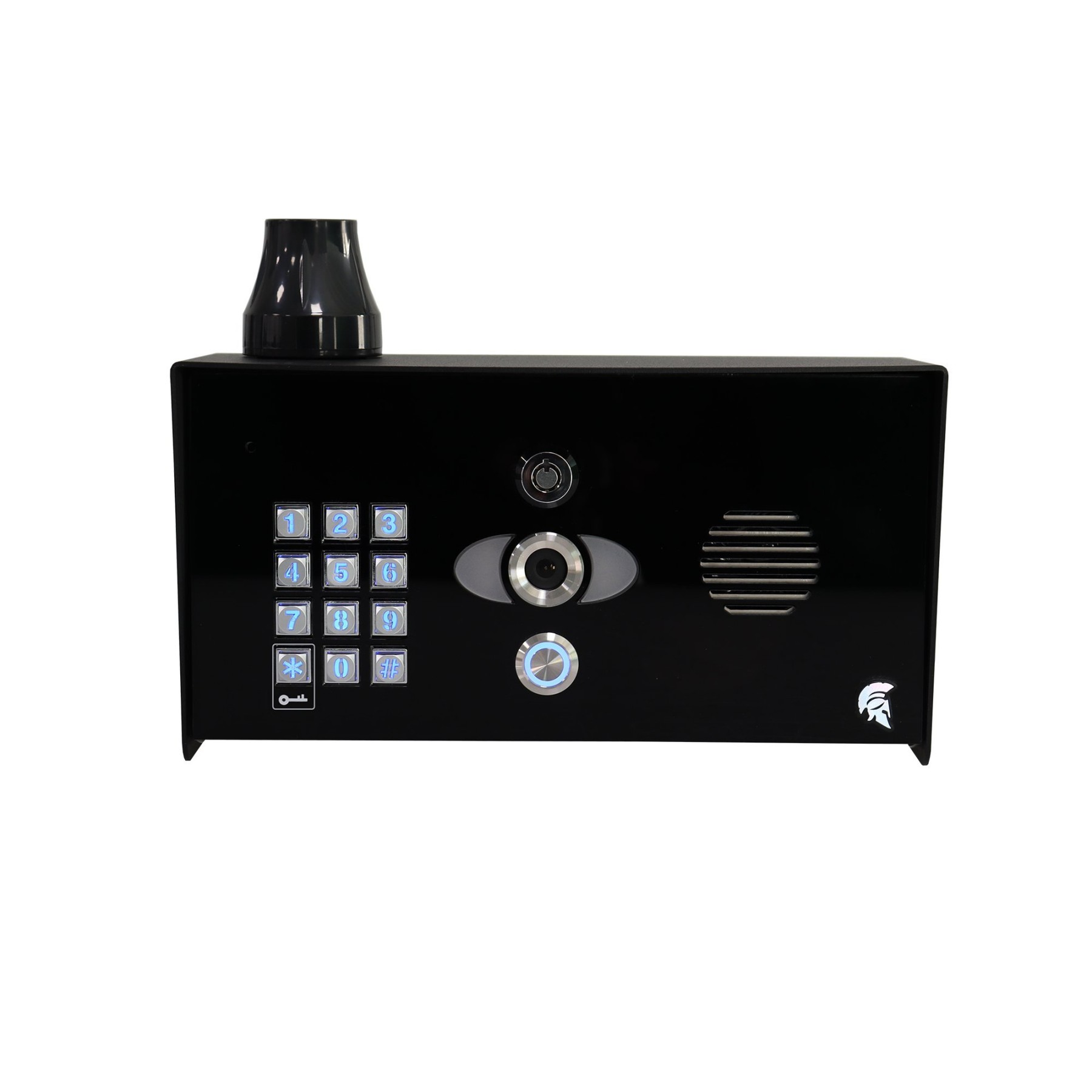 AES Praetorian Imperial 1 Button 4G Pedestal Mount Video Intercom with ...
