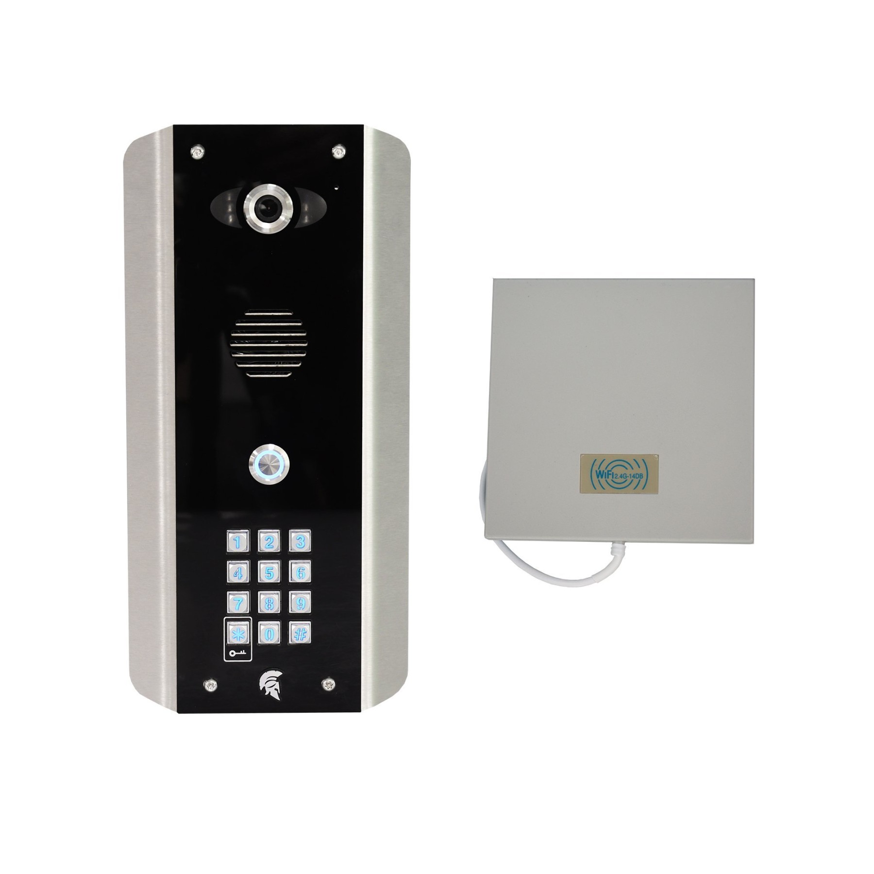 AES Praetorian IP 1 Button Architectural Video Intercom with Keypad ...