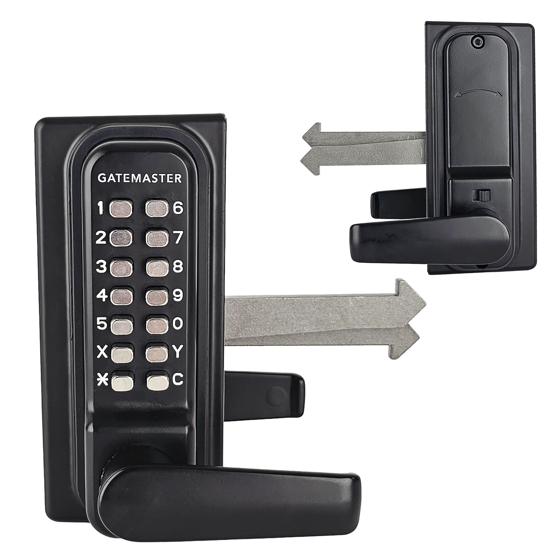GateMaster Surface-Fixed Digital Sliding Gate Lock - Double-Sided ...
