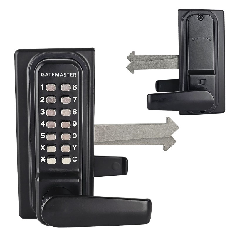 AES GateMaster Surface-Fixed Digital Sliding Gate Lock - Double-Sided ...