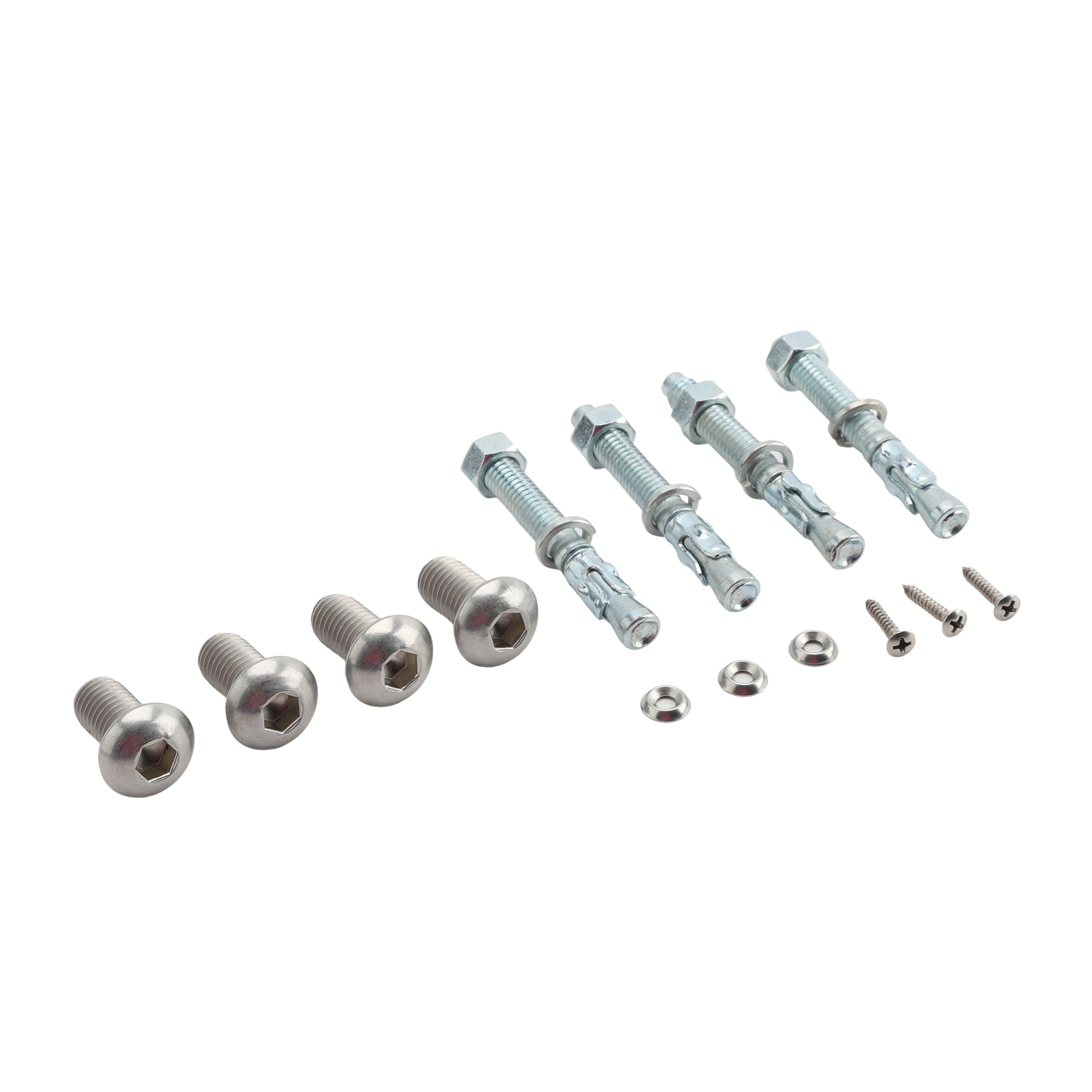 BEA 4ft Bollard for 6" Round or 4.75" Square Push Plates (Silver ...
