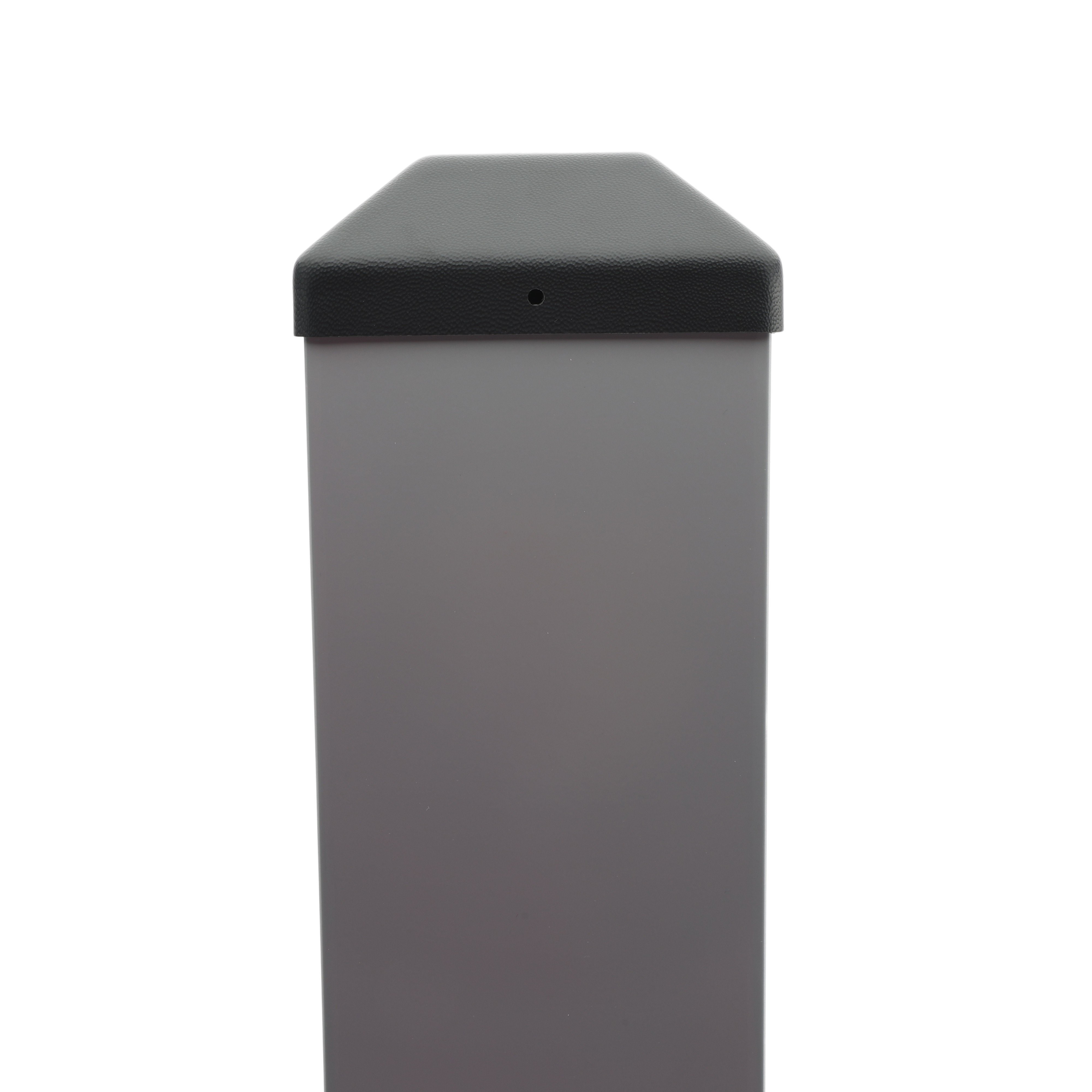 BEA 4ft Bollard for 6" Round or 4.75" Square Push Plates (Silver ...