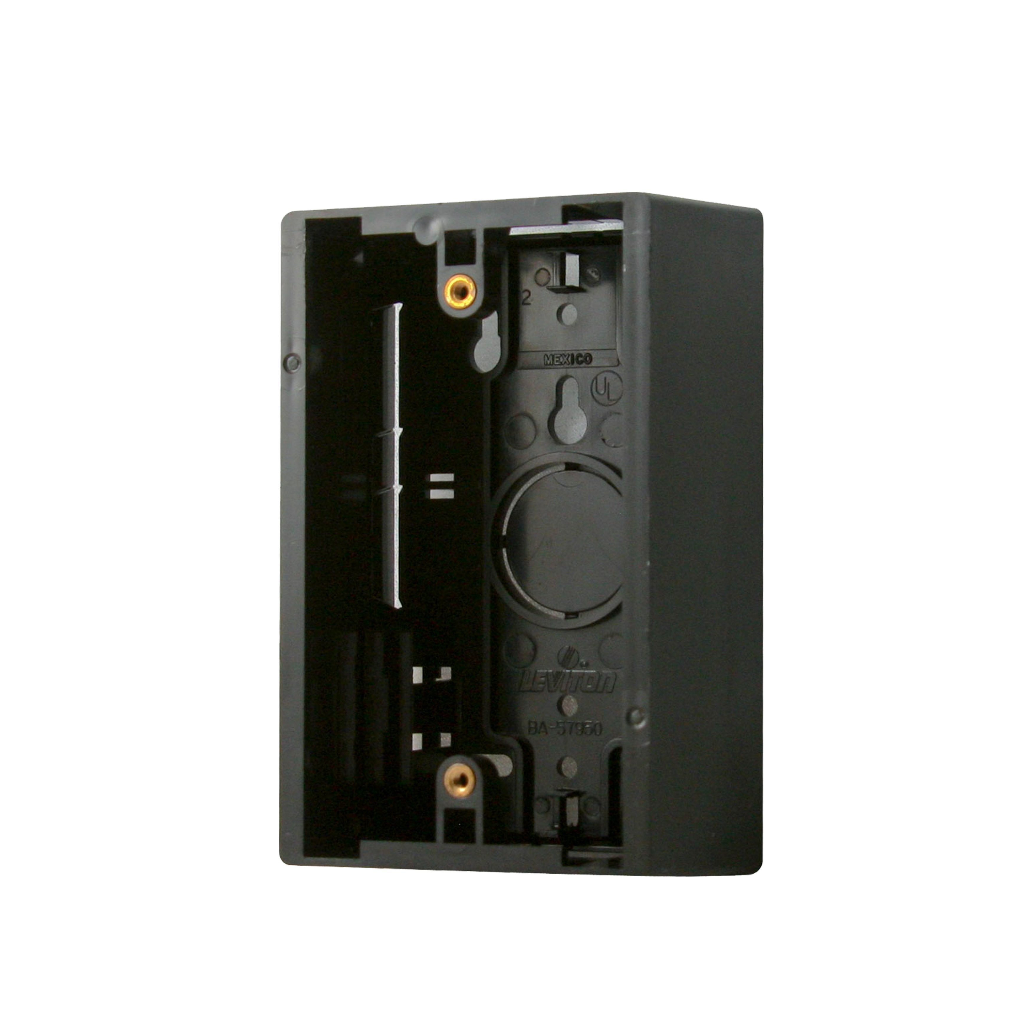 BEA Single Gang Surface Mount Box - Black Plastic - 10BOX24SGSM - Gate ...
