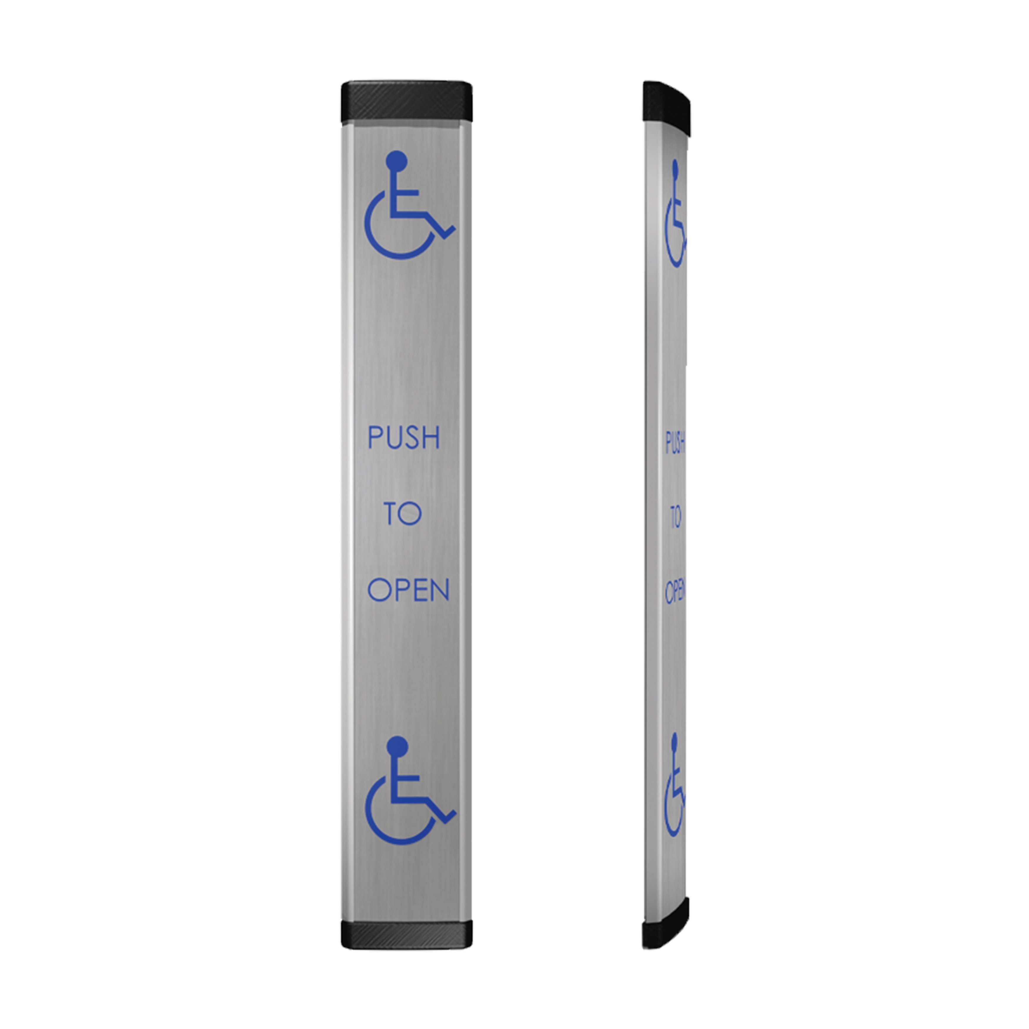 BEA 36" Vertical All-Active "Push to Open" Push Plate (Text ...
