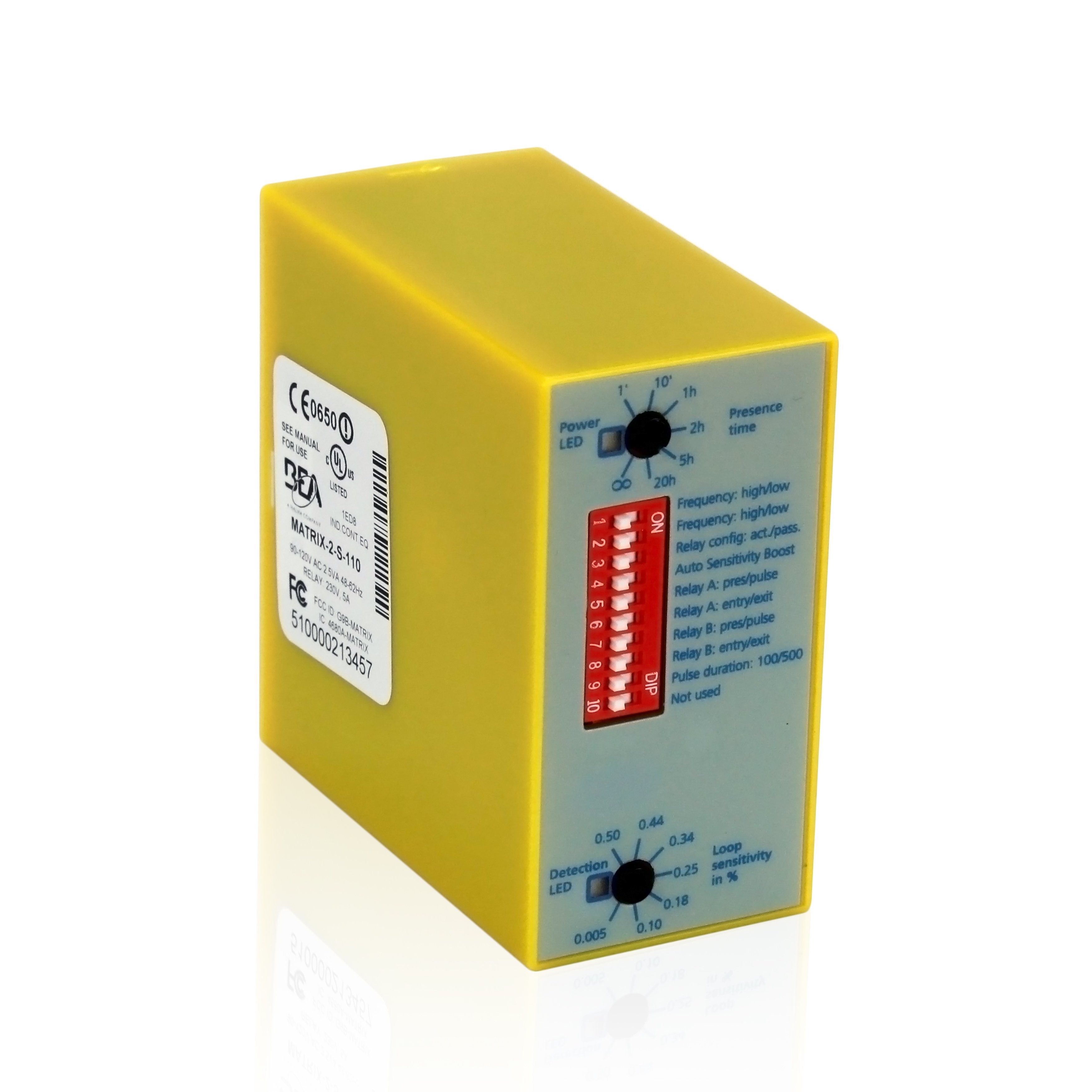 BEA 110V Single-Loop Matrix II Detector with Yellow Housing ...
