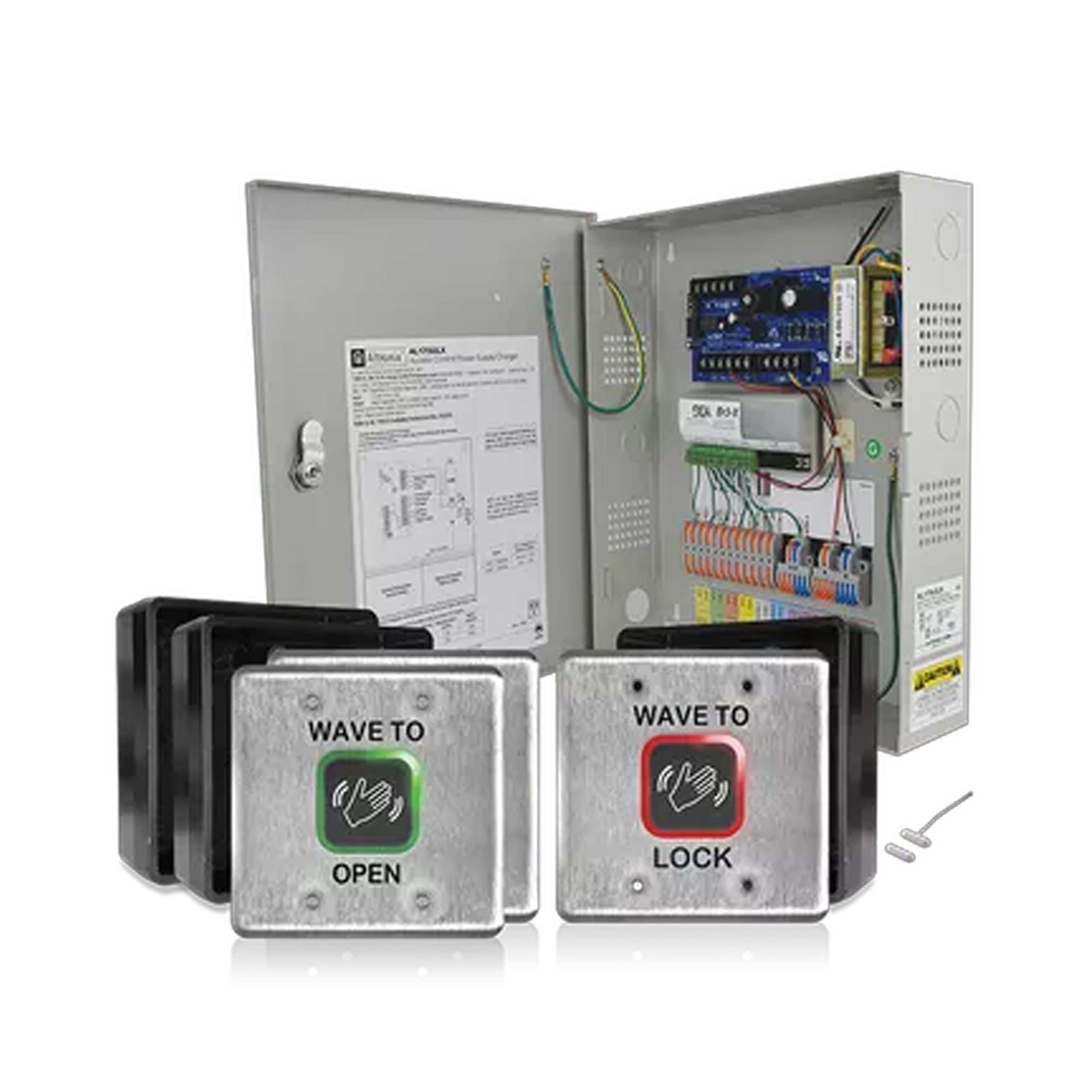 BEA Magic Wave to Open Double Gang Touchless Restroom Kit with Power ...