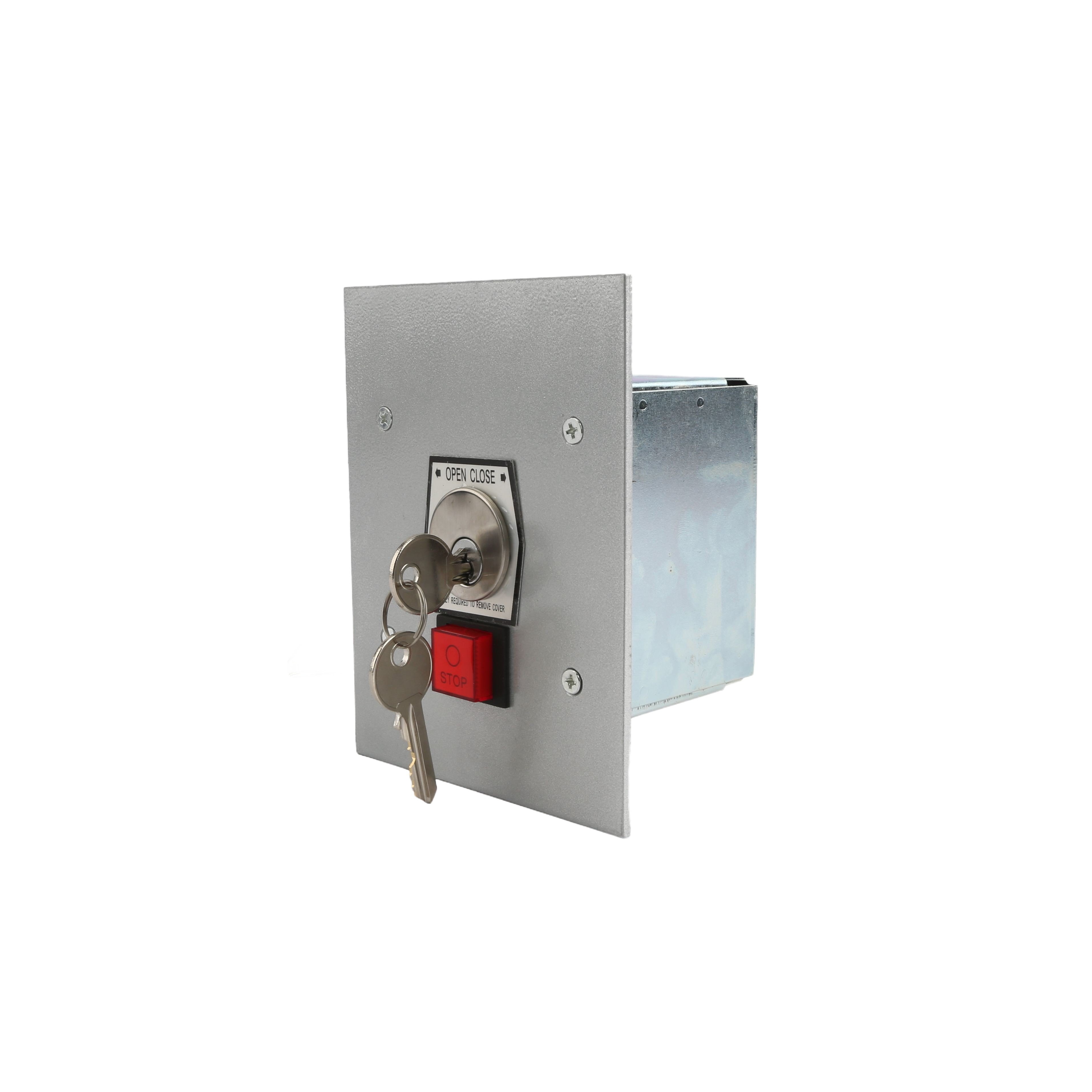 Flush Mount Keyswitch with Stop - MMTC 1KFS - Gate Opener Safety