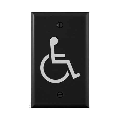 BEA Single Gang Faceplate (Logo Only, Black) - 70-5278 - Gate Opener Safety