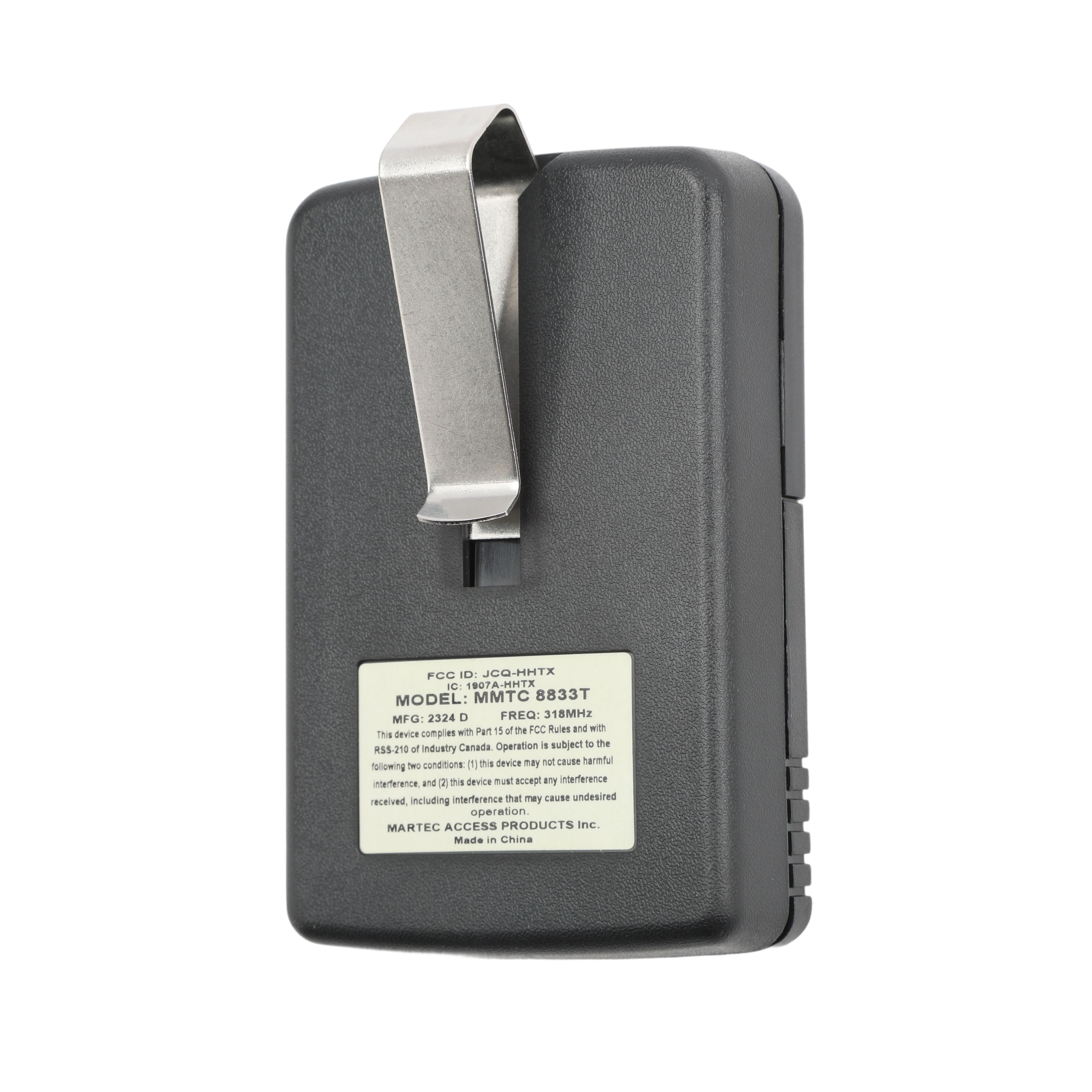 MMTC 3-Button Gate or Garage Door Opener Remote Transmitter - 8833T ...