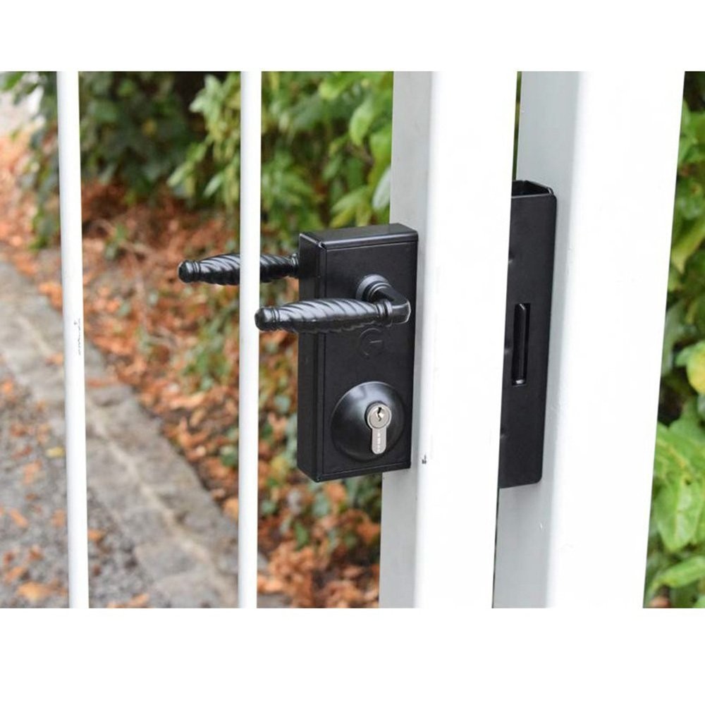 AES Gatemaster Standard Superlock for 10-30mm Gates, Black Plain Handle ...