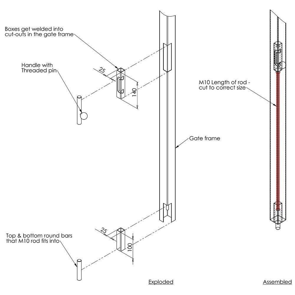 AES Gatemaster Concealed Vertical Dropbolt for Double Gates - CDD ...