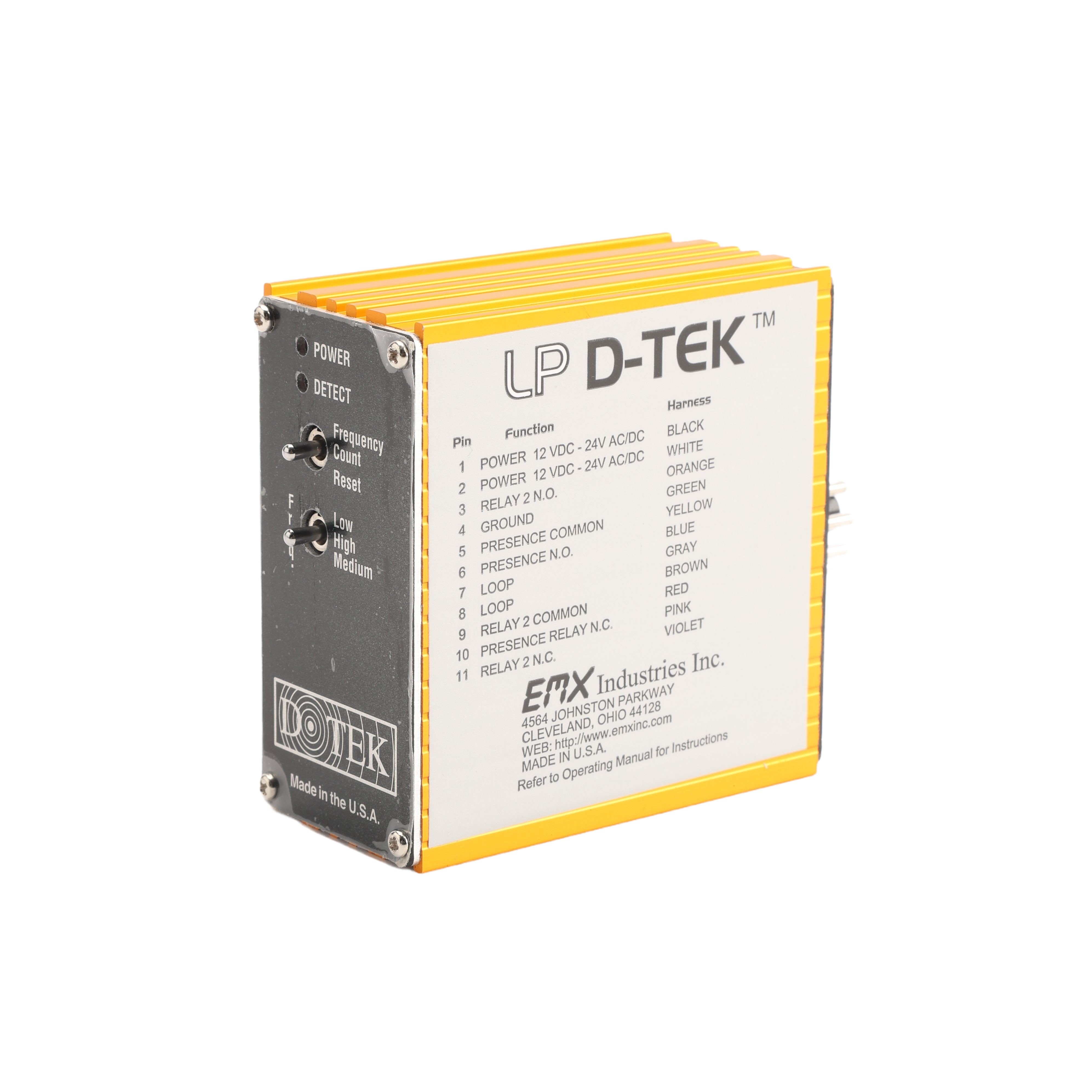 EMX Low Power "Fail Safe or Fail Secure" Vehicle Loop Detector (9 mA current draw standby and ...