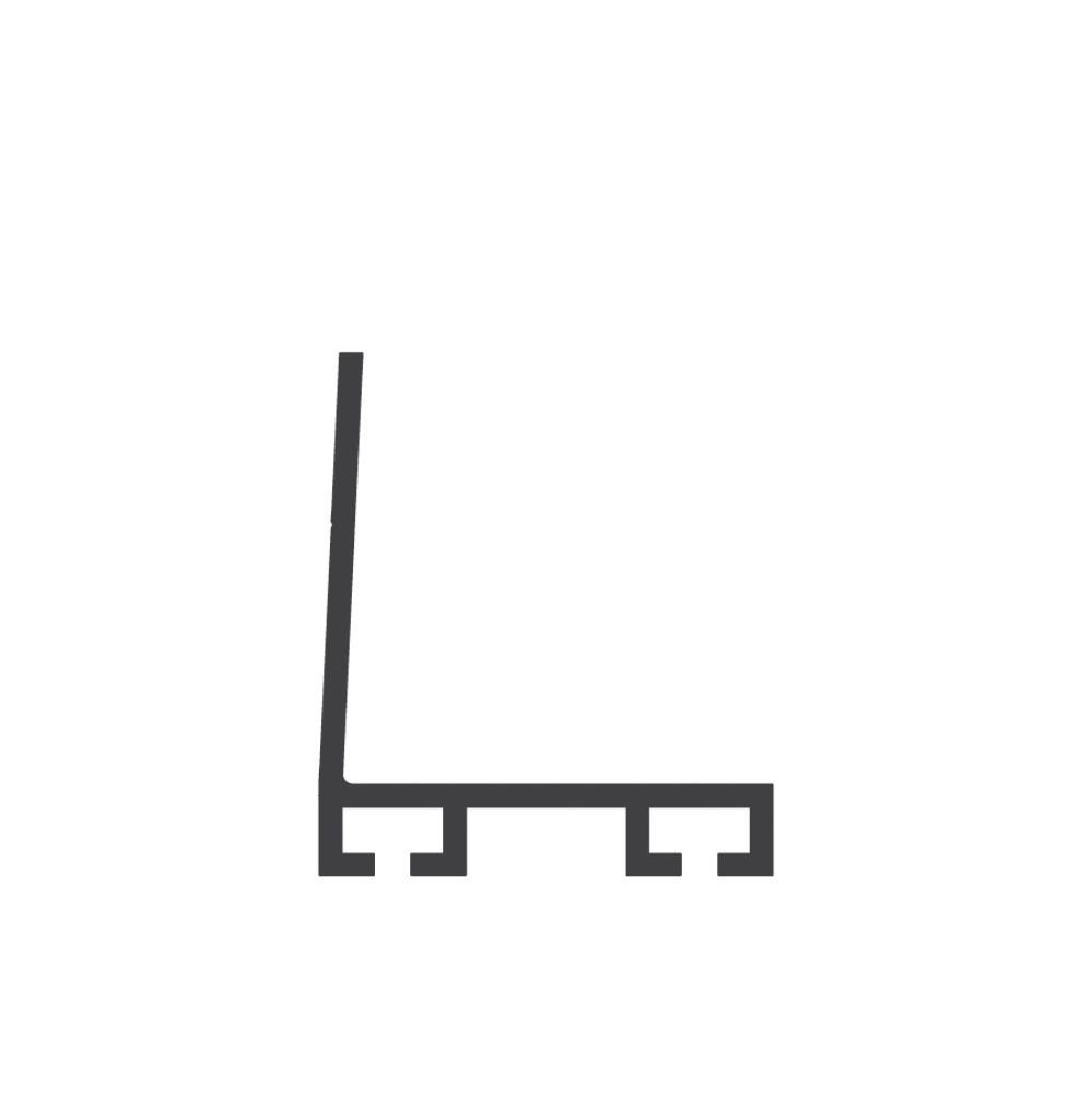 ME112-C3-20 Miller Edge ME112-C3 Mounting Channel L-shaped, rigid PVC ...