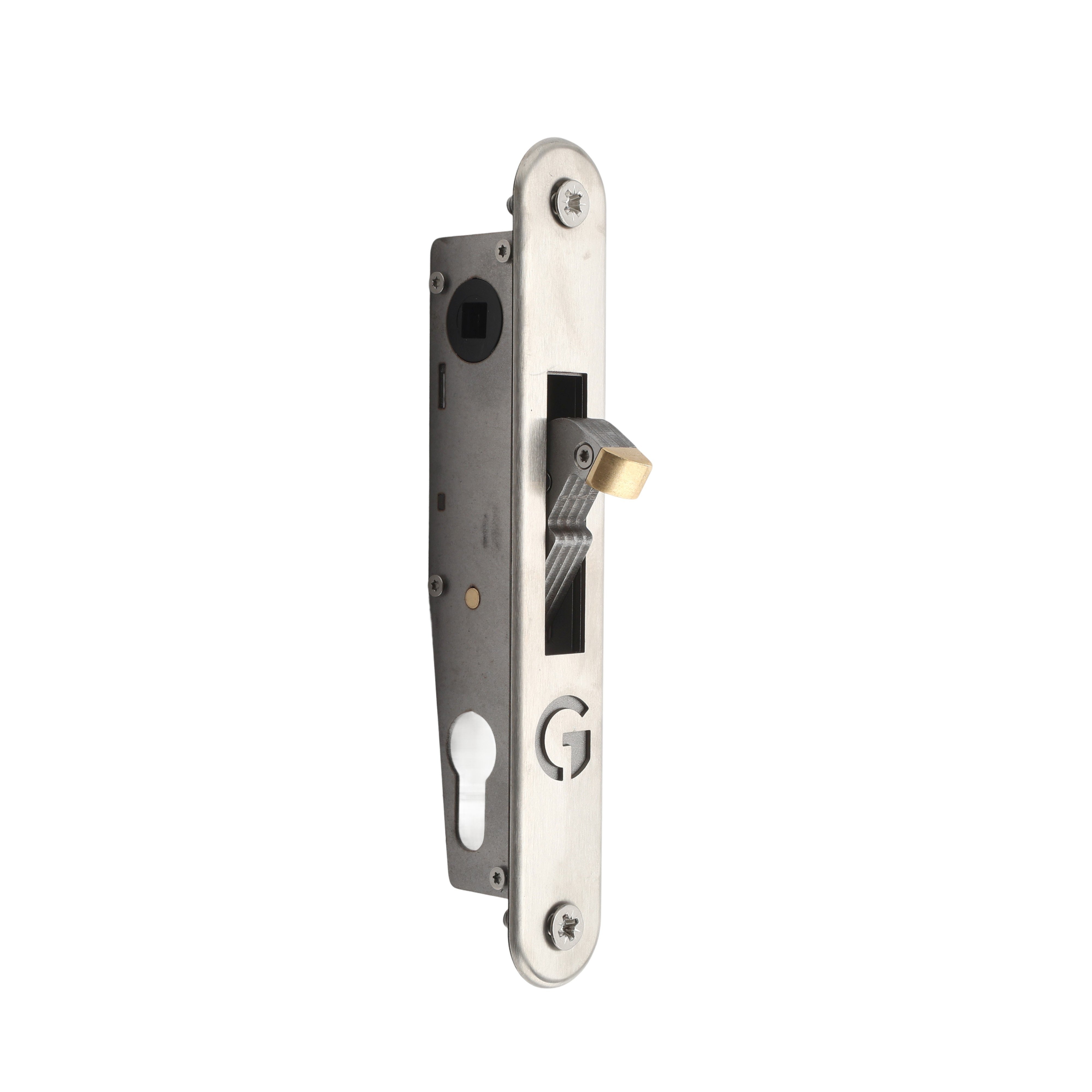 Gatemaster Stainless Mortice Lock - Dual Cover - Plain Handles - ML4DCP ...