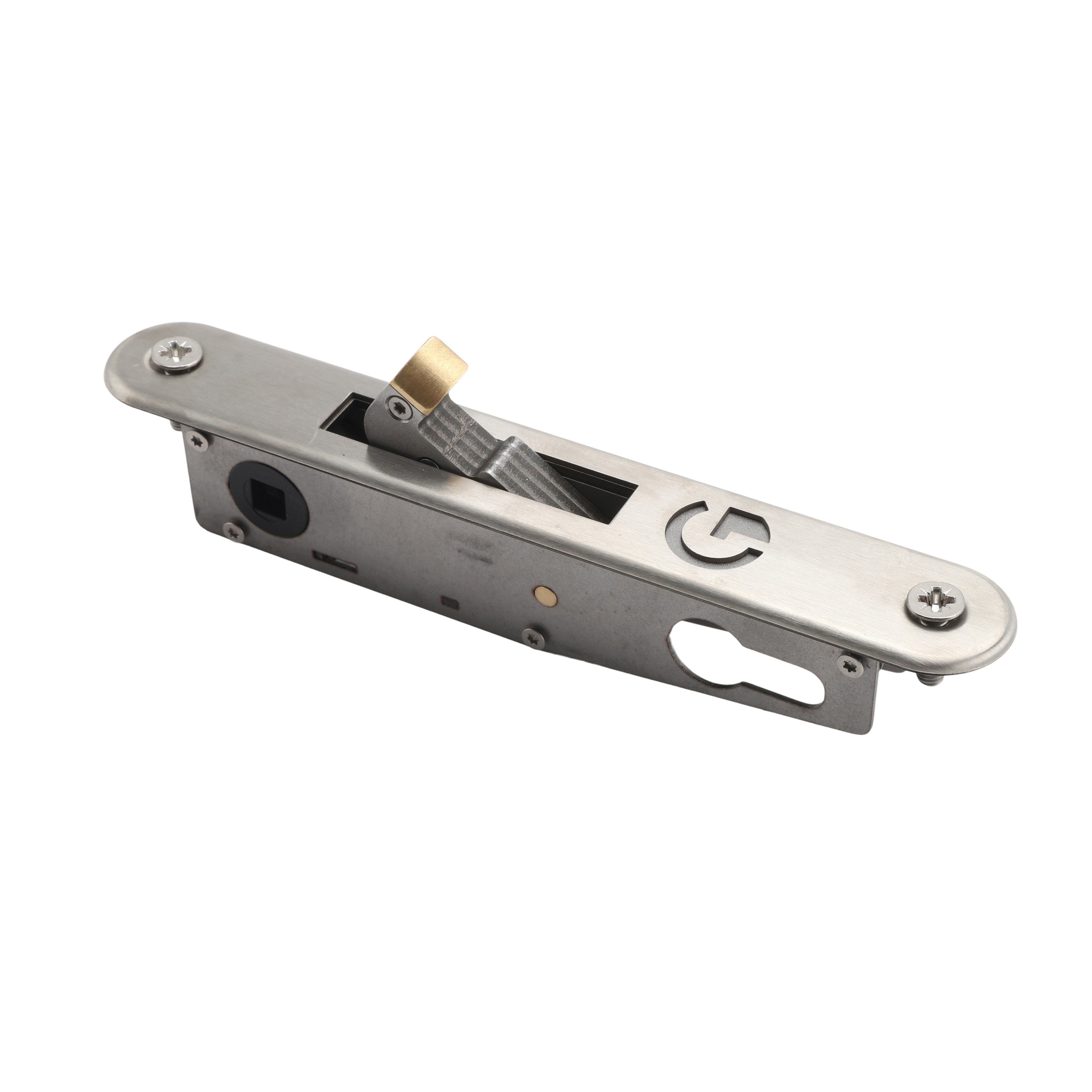 Gatemaster Stainless Mortice Lock - Dual Cover - Plain Handles - ML4DCP ...
