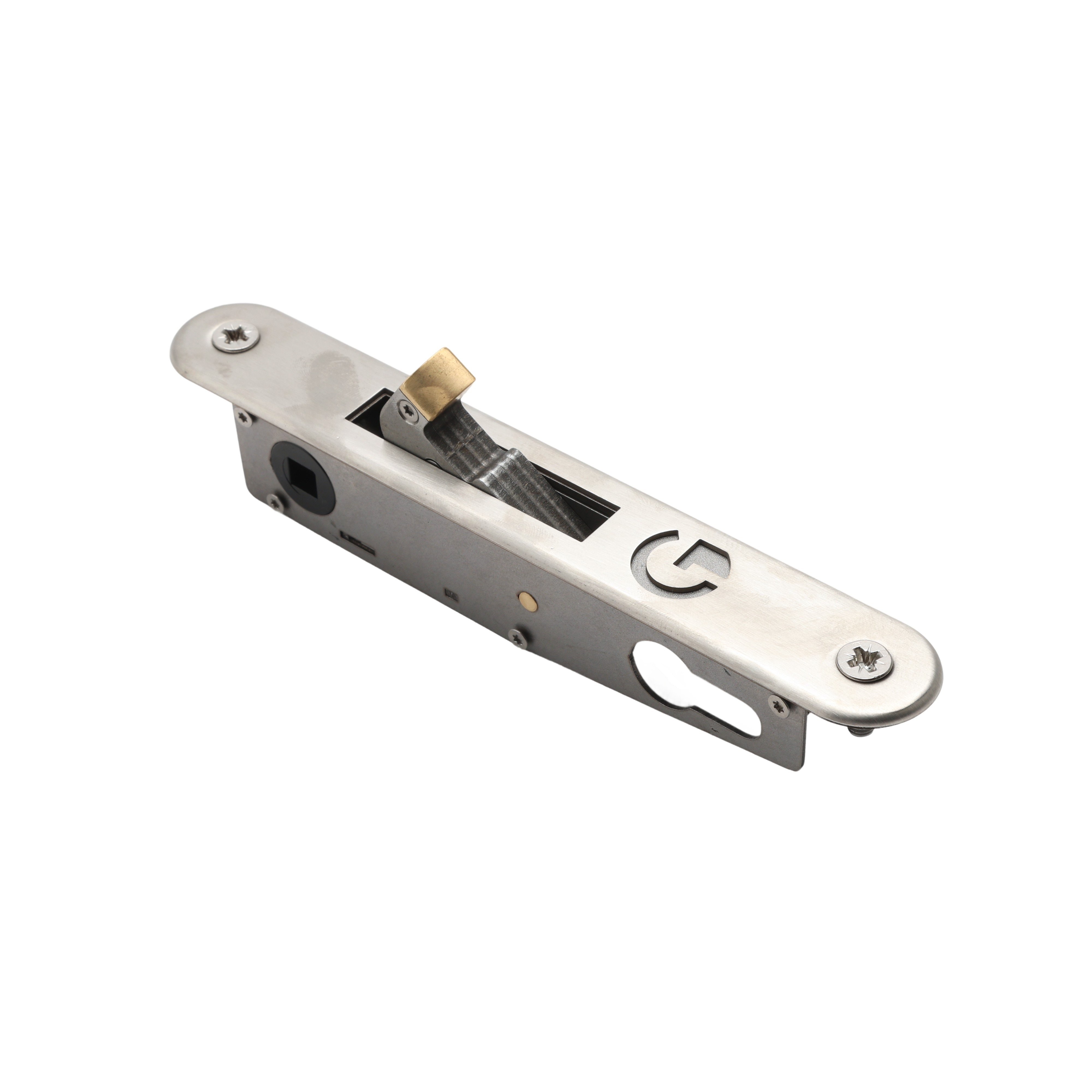 Gatemaster Stainless Mortice Lock, Full Cover, Plain Handles - ML4FCP ...