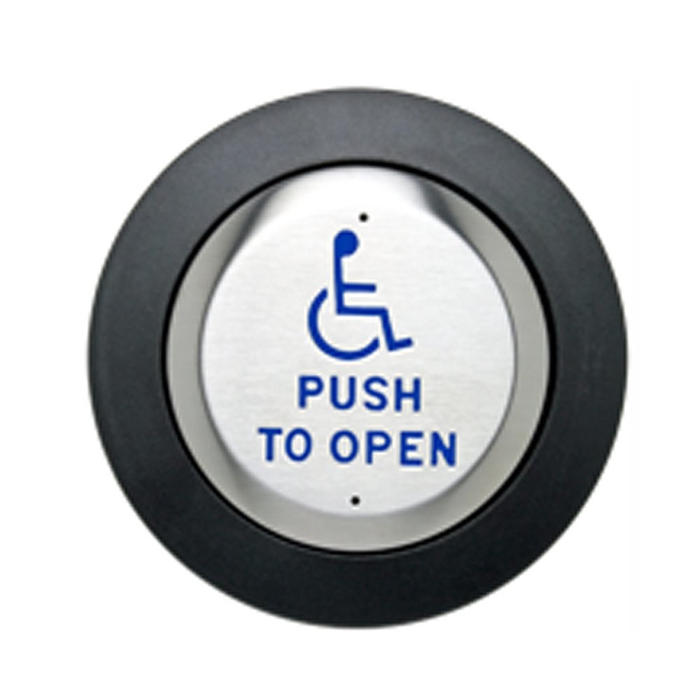 ADA Push Plate with Flush Mount Enabler Box (Wide Lip) - Gate Opener Safety