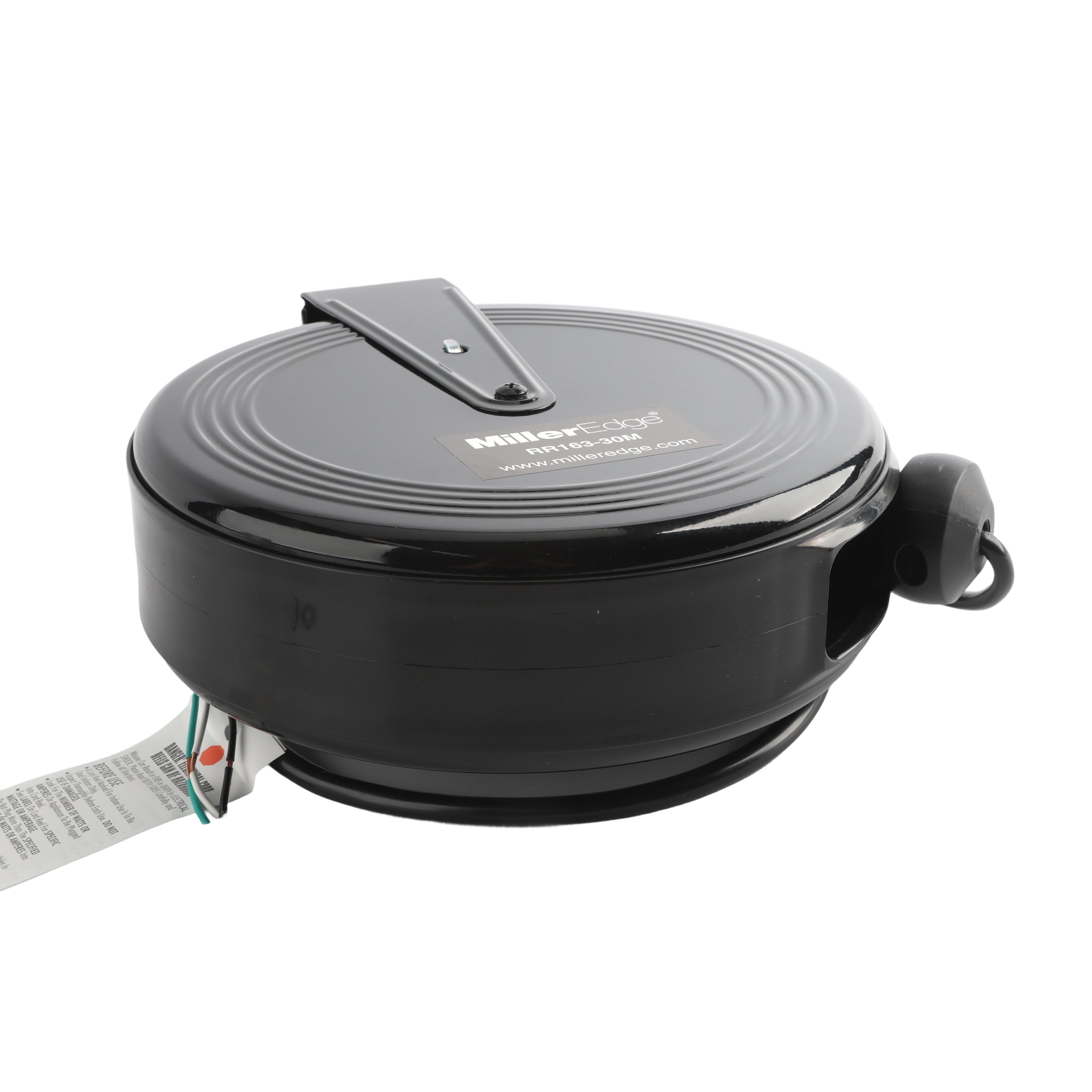 Miller Edge 30ft Retractable Extension Cord with Heavy-Duty Cord Reel ...