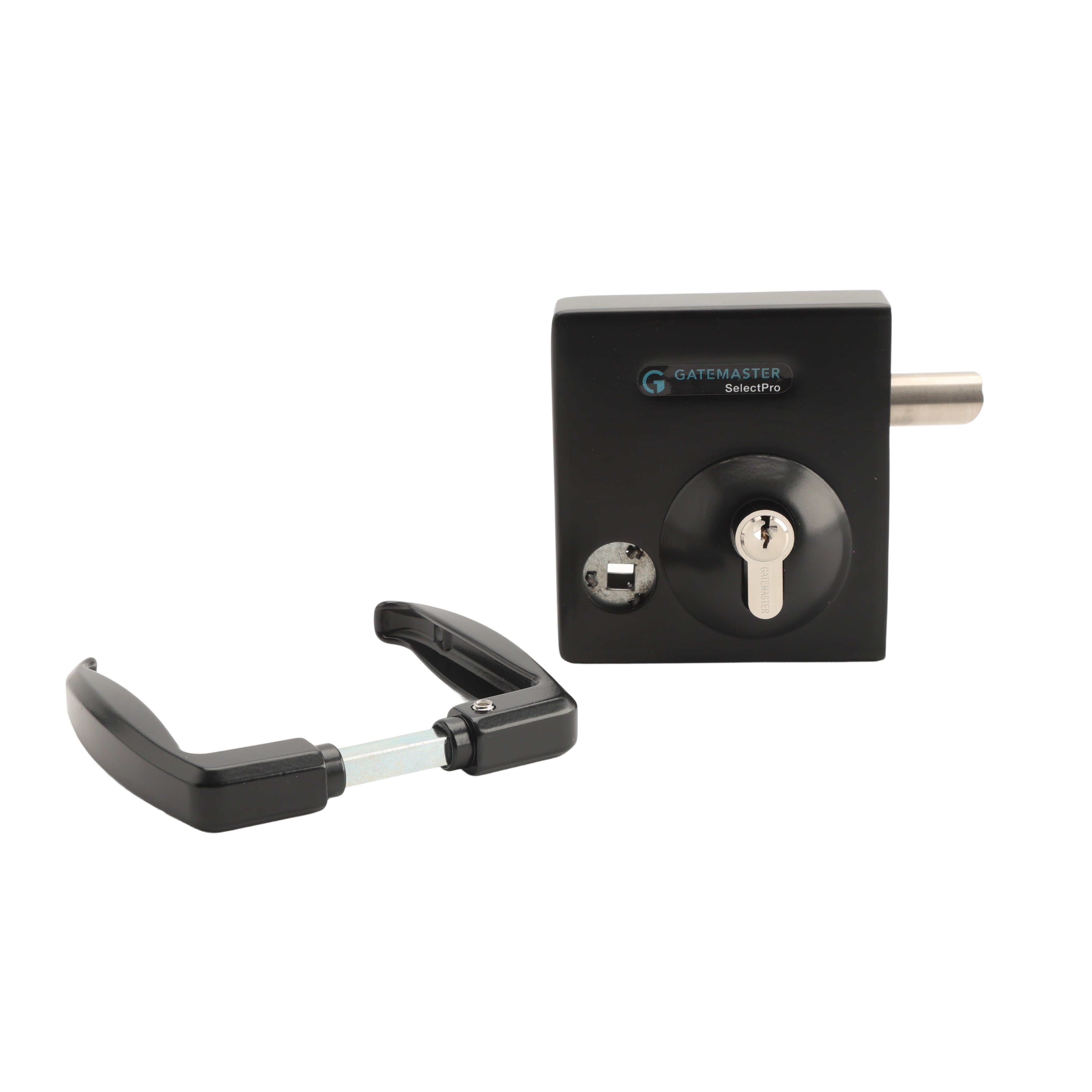 Gatemaster Bolt-On Latch and Deadbolt for 10-30mm Gates, Modern Handle ...