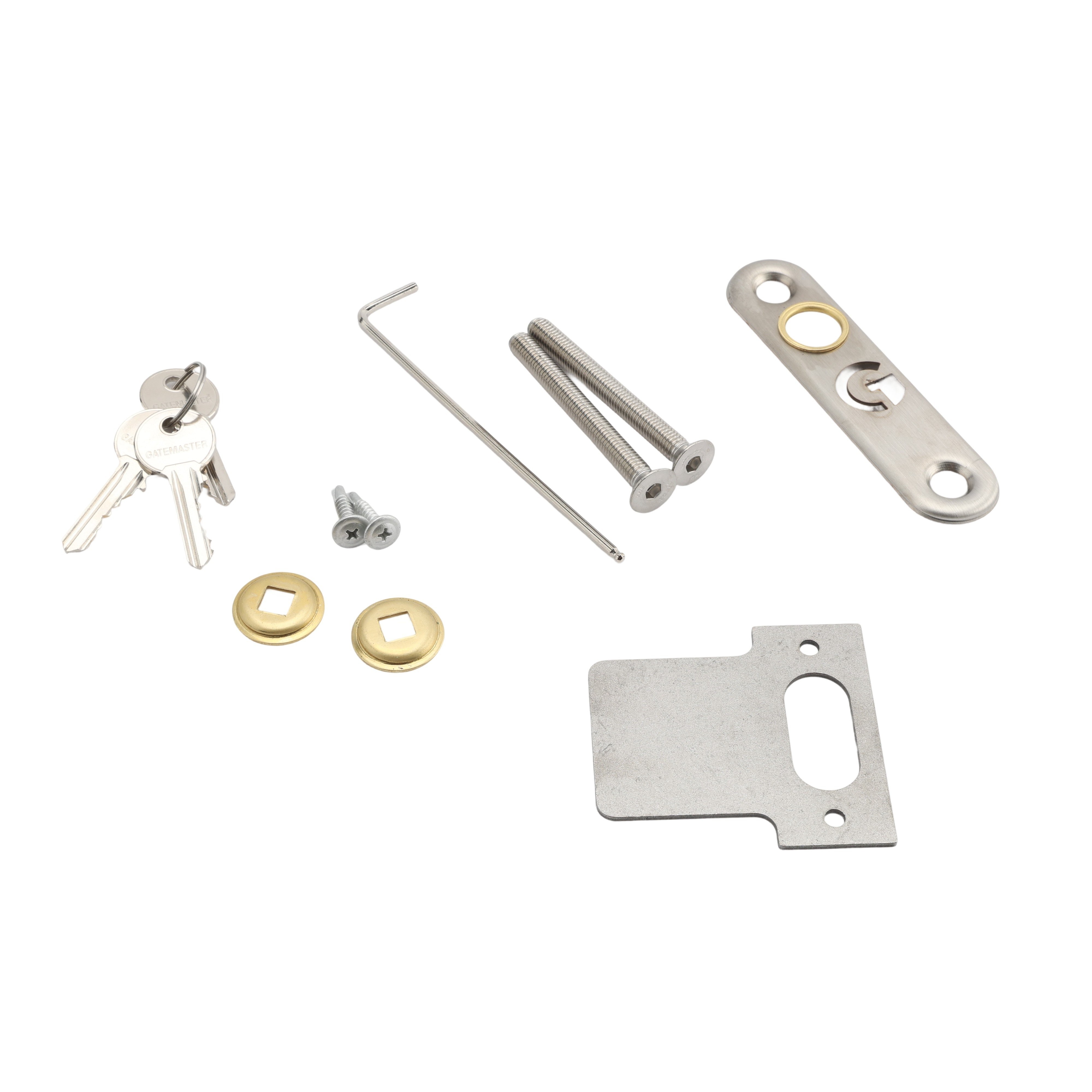 GateMaster Bolt-On Latch and Deadbolt for 40-60mm Gates, Modern Handle ...