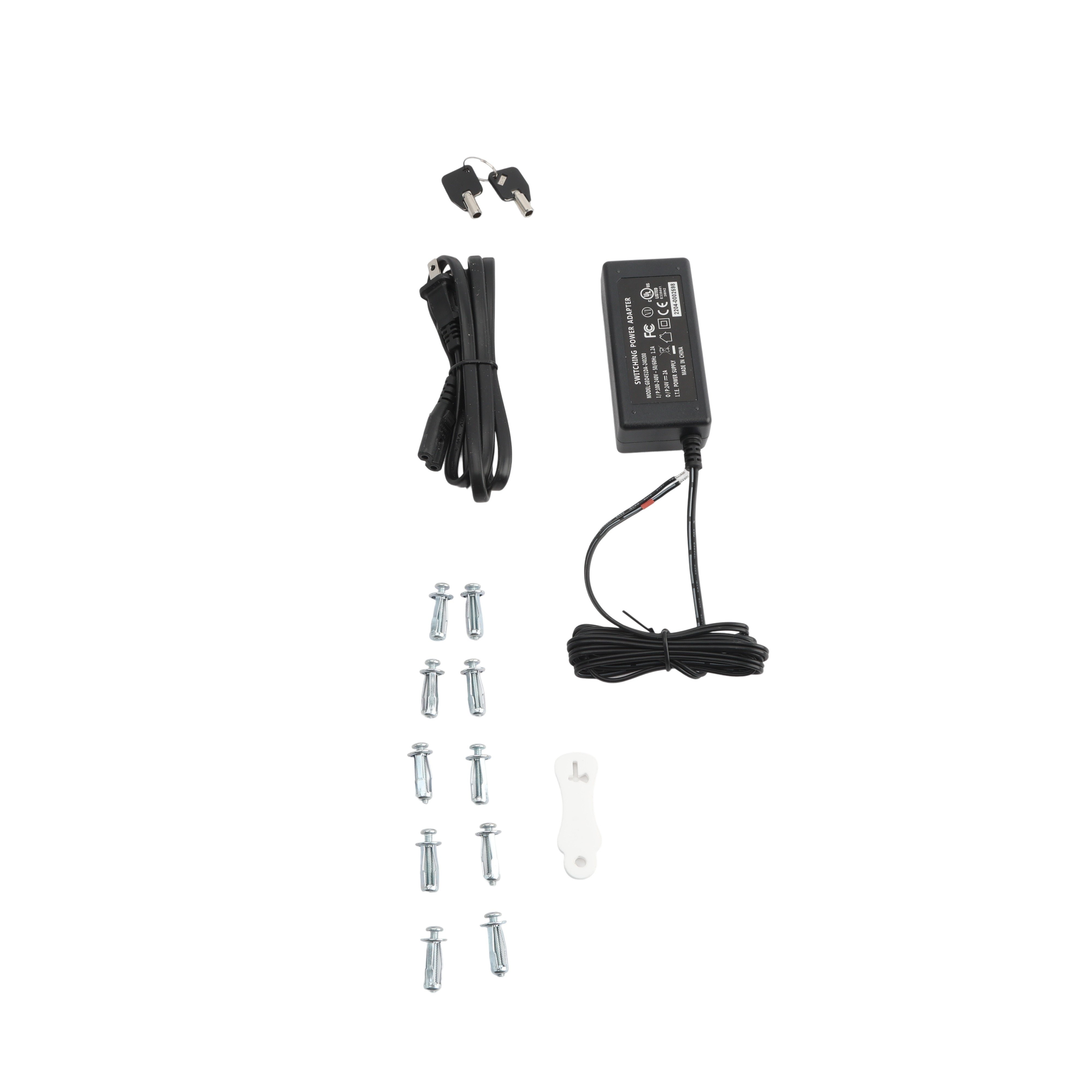 AES Tomalok Electric Drop Bolt (Black) - 150mm With 24V Din Rail Power ...