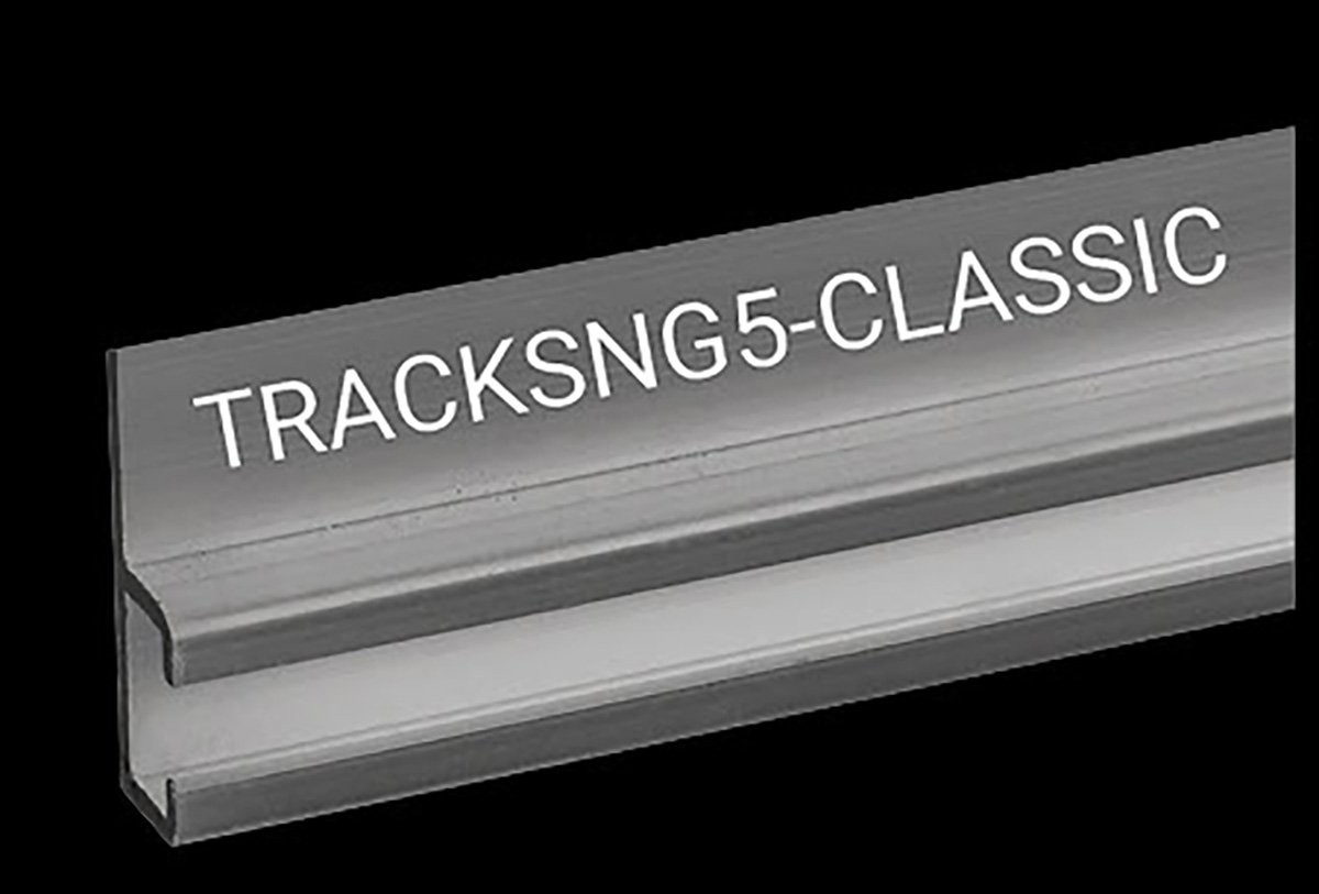 5ft Single Flat Flange LED Retainer Track - Gate Opener Safety