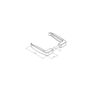 AES Gatemaster Black Lever Handle - AH - Gate Opener Safety