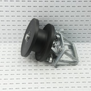 4" Square Post x 2" Square Gate Frame Nylon Cantilever Roller for ...