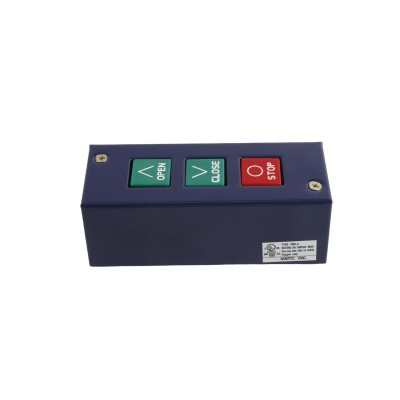 NEMA 1 Three Button Control Station with N/O on Stop (Open / Close ...